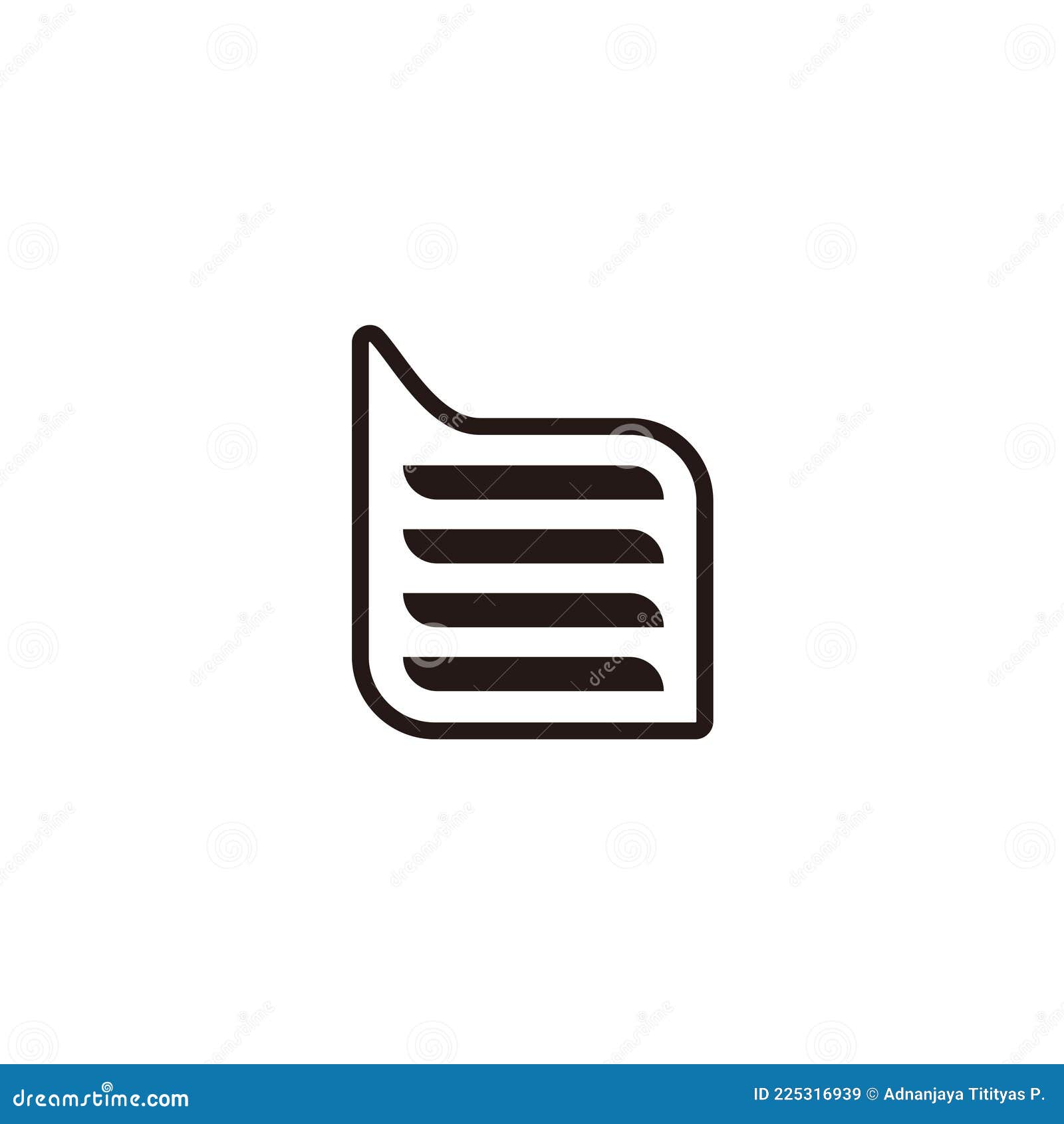 Letter B Text Paper Symbol Logo Vector Stock Vector - Illustration of ...