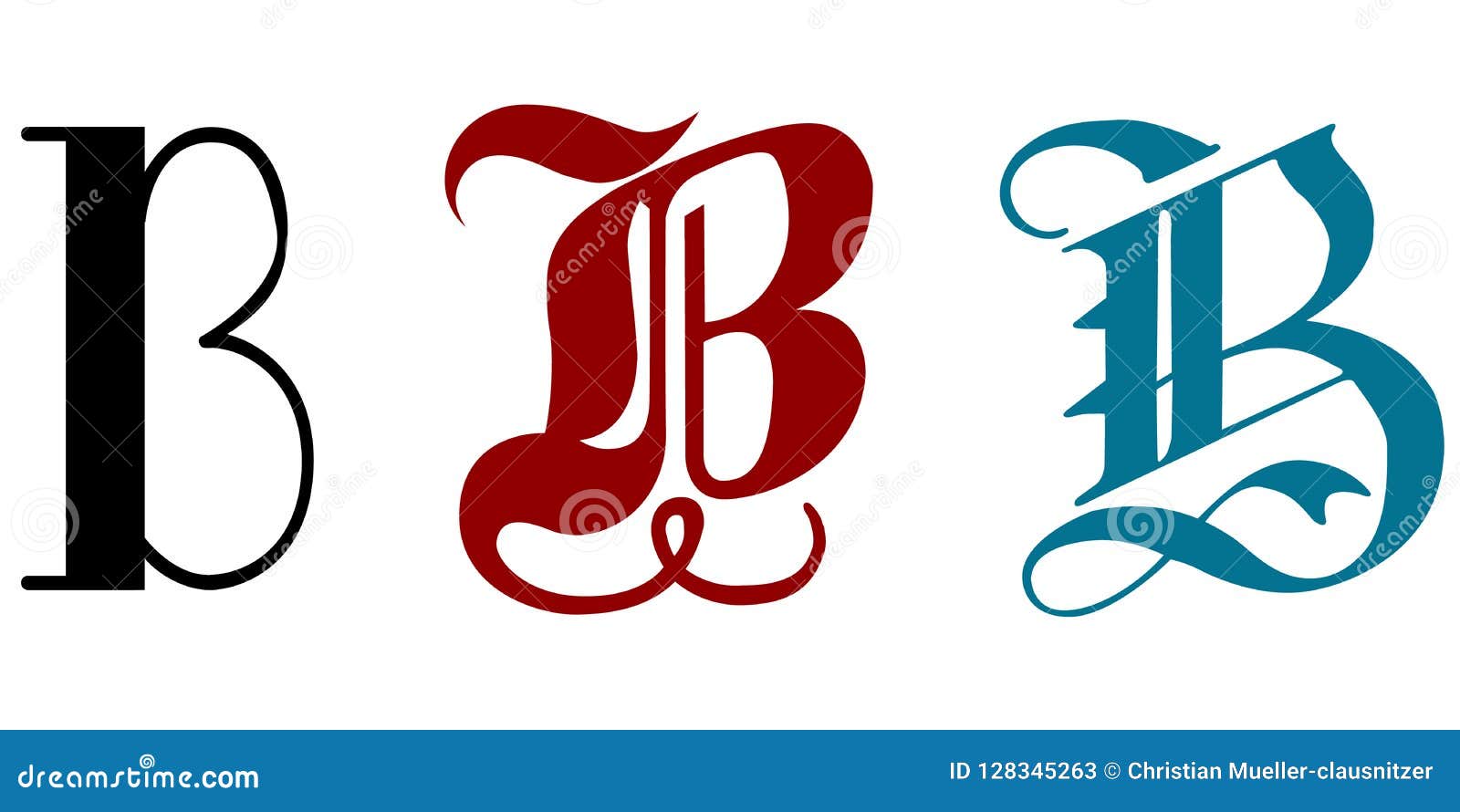 Detailed Calligraphic Letters Stock Vector - Illustration of styles ...