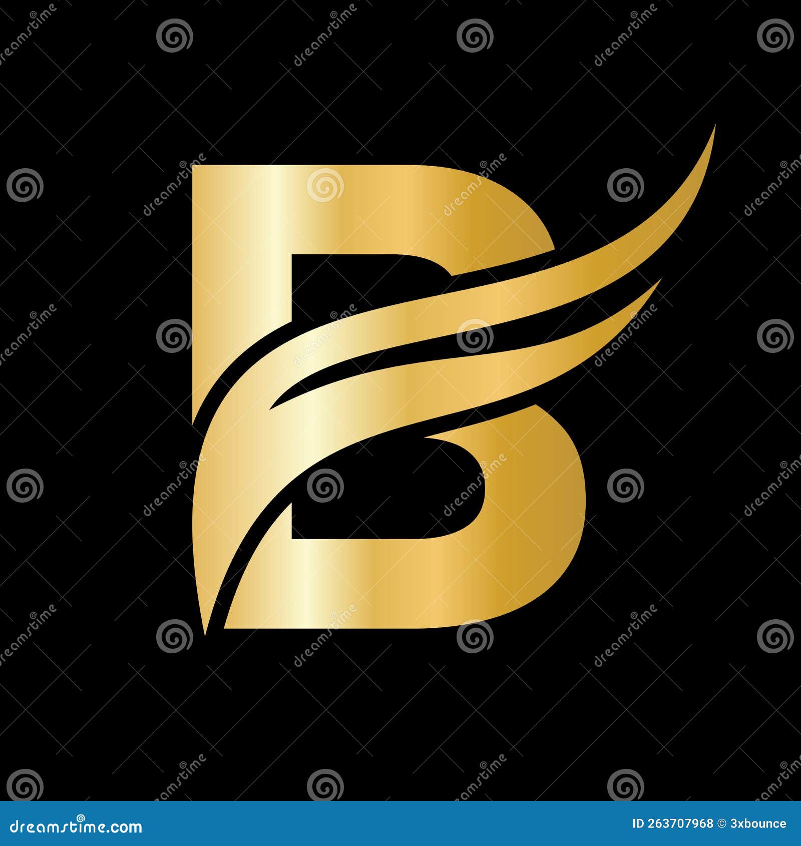 Letter B Wing Logo for Transport, Freight, Transportation Logotype ...