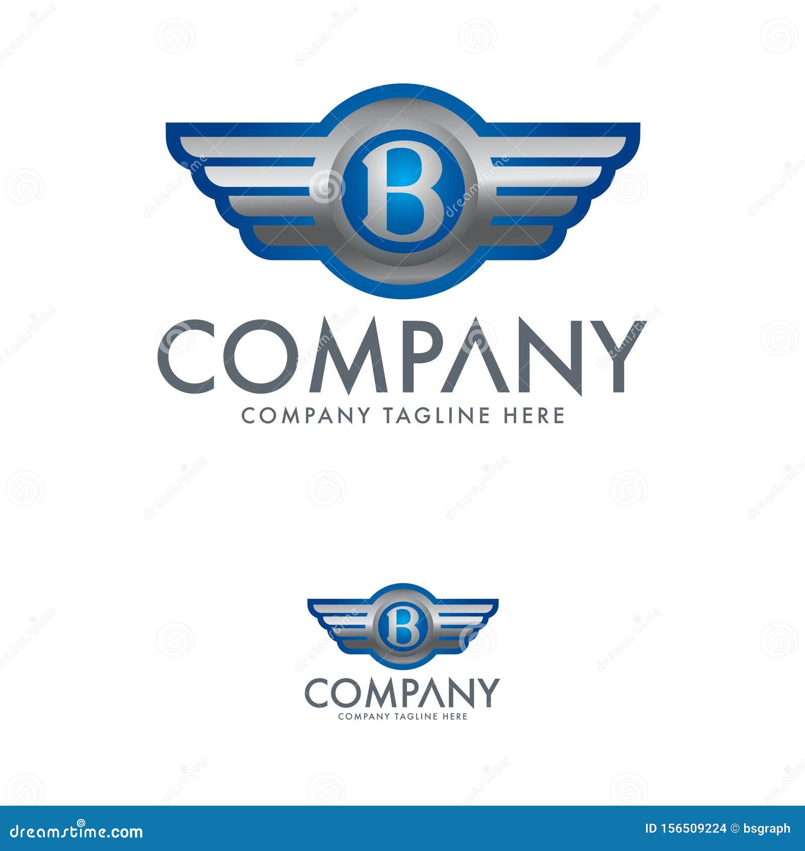 Letter B Wings Logo-Designvorlage Stock Abbildung - Illustration von ...