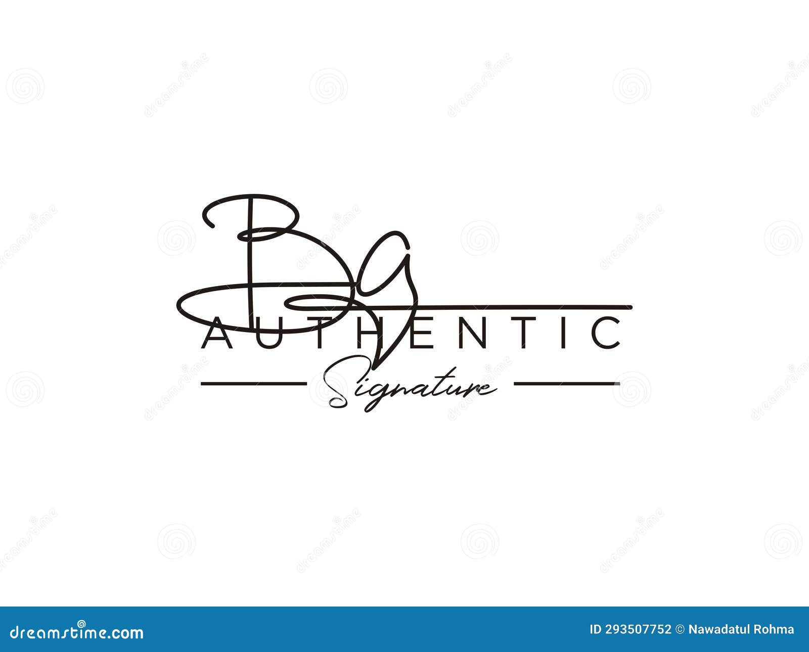 Letter BA Signature Logo Template Vector Stock Vector - Illustration of ...