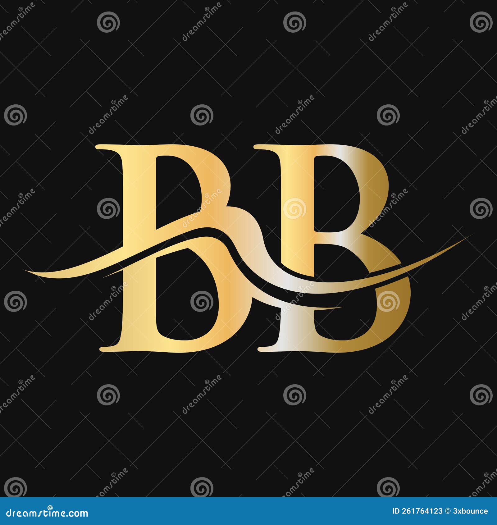 Letter BB Logo Design. Initial BB Logotype Template Stock Vector ...