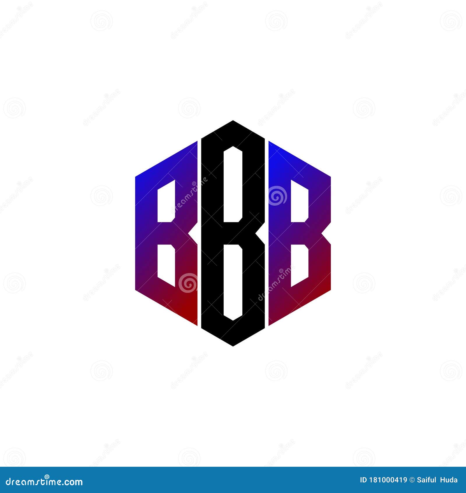 Letter BBB Simple Logo Icon Design Vector. Stock Vector - Illustration ...