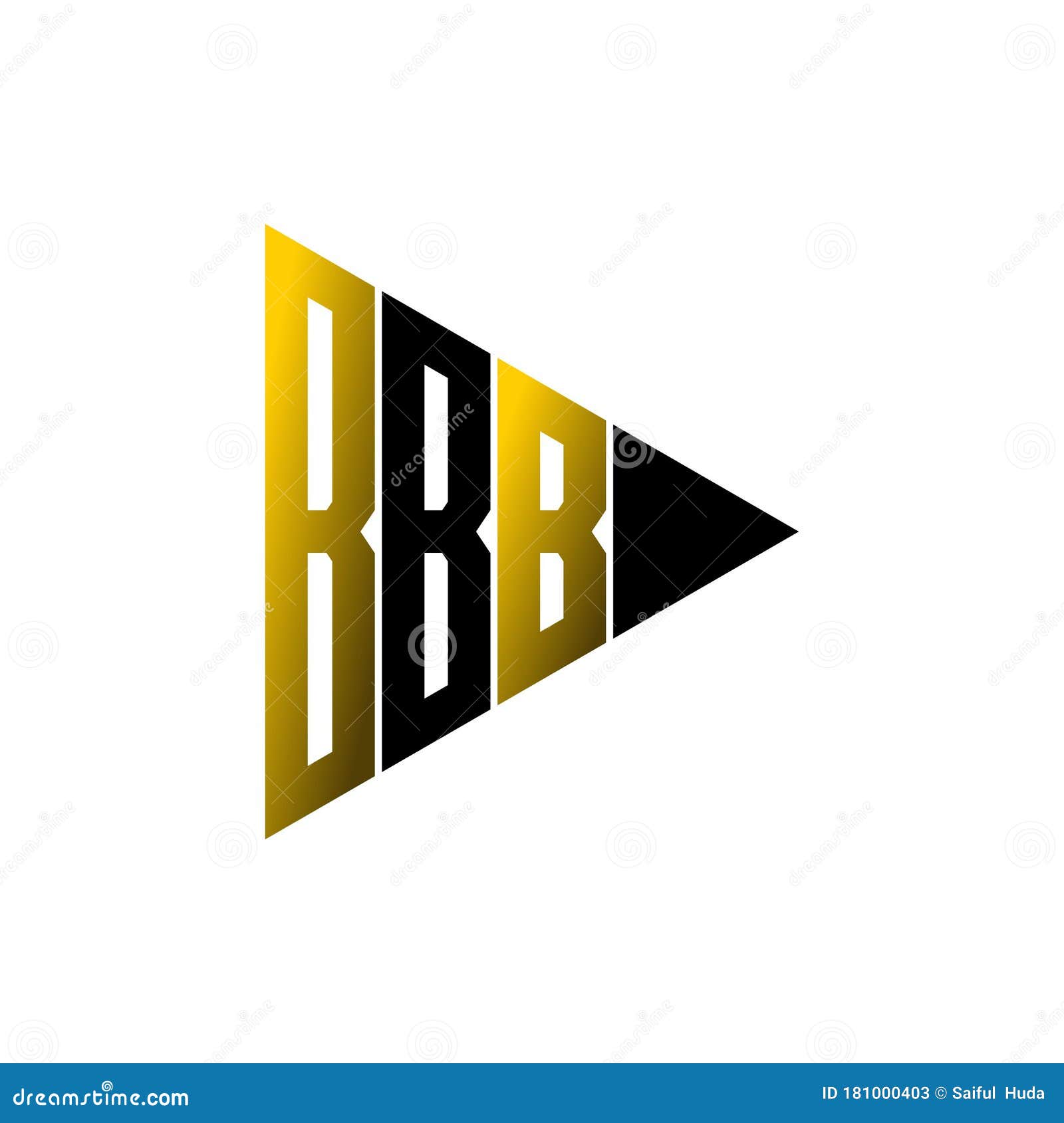 Letter BBB Simple Logo Icon Design Vector. Stock Vector - Illustration ...