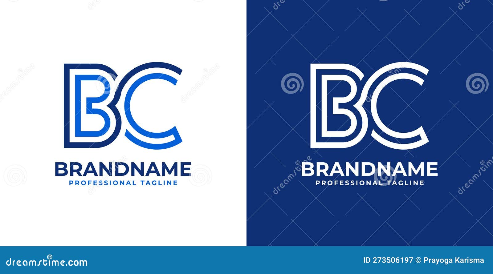 Letter BC Line Monogram Logo, Suitable for Any Business with BC or CB ...