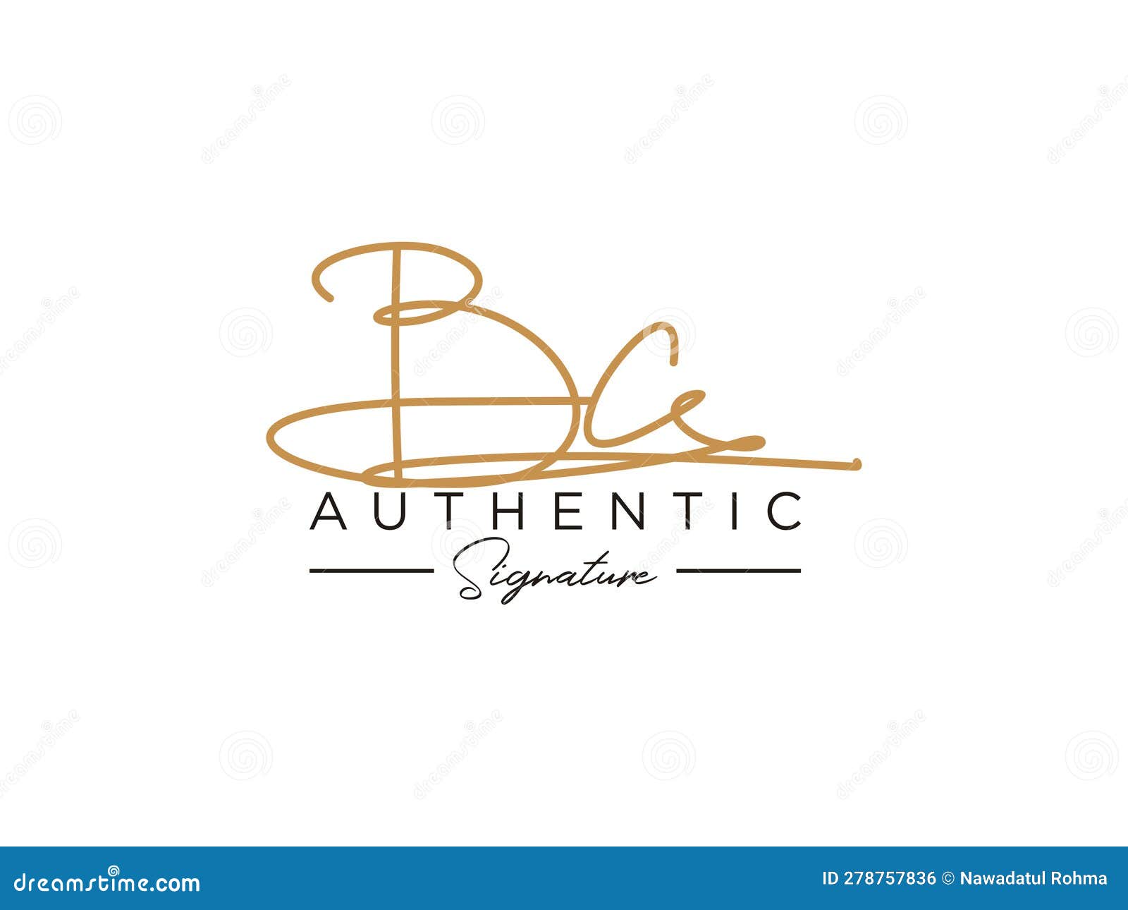 Letter BC Signature Logo Template Vector Stock Vector - Illustration of ...
