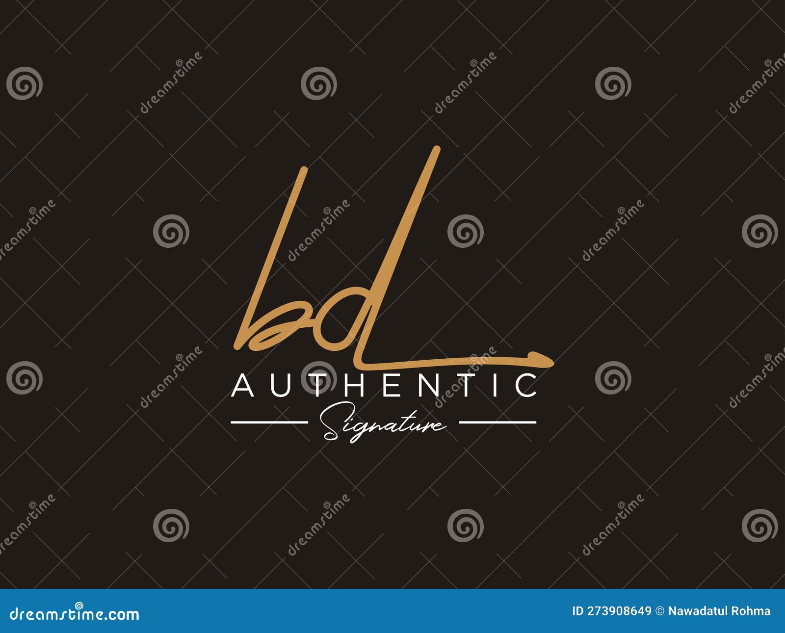 Letter BD Signature Logo Template Vector Stock Vector - Illustration of ...