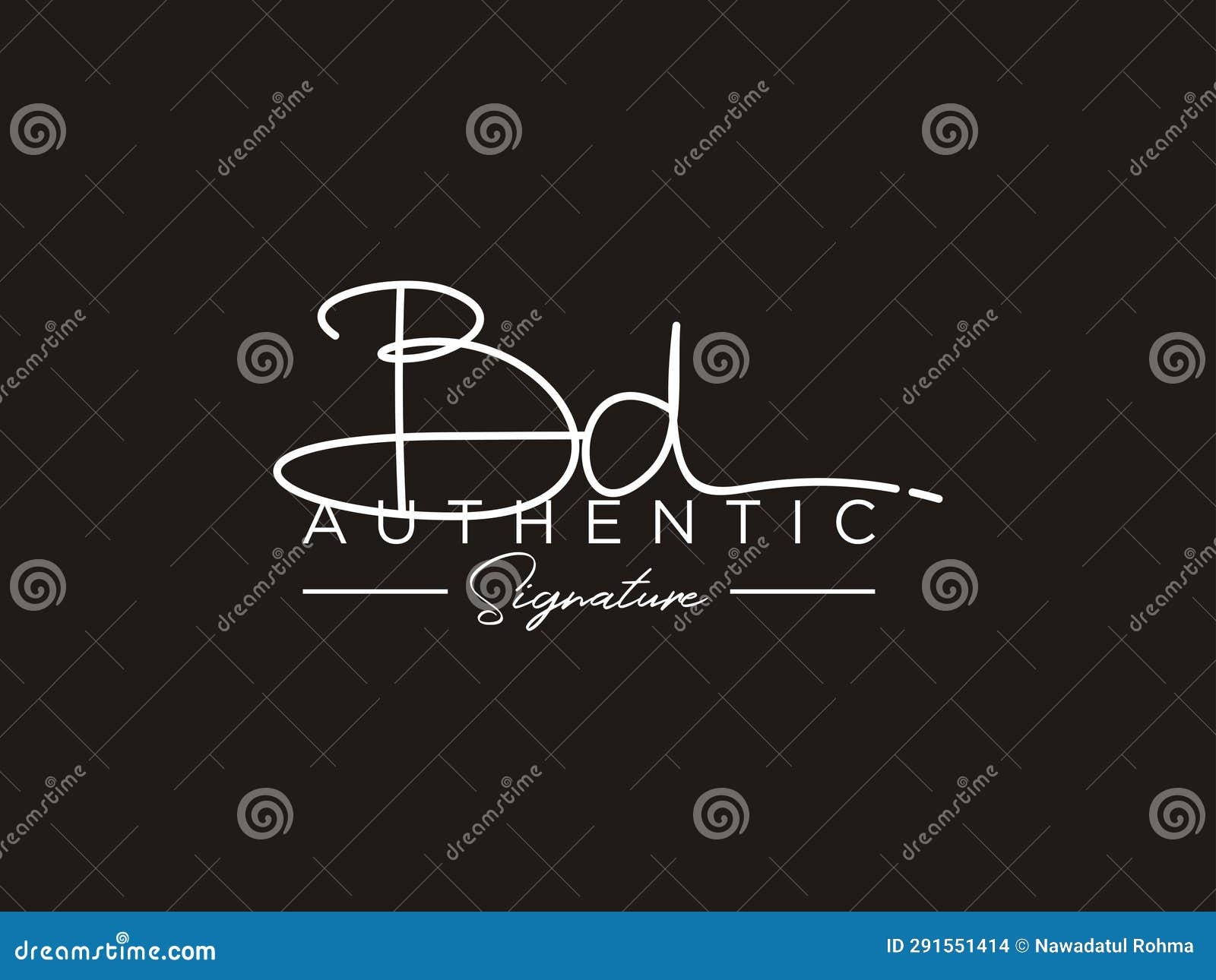 Letter BD Signature Logo Template Vector Stock Vector - Illustration of ...
