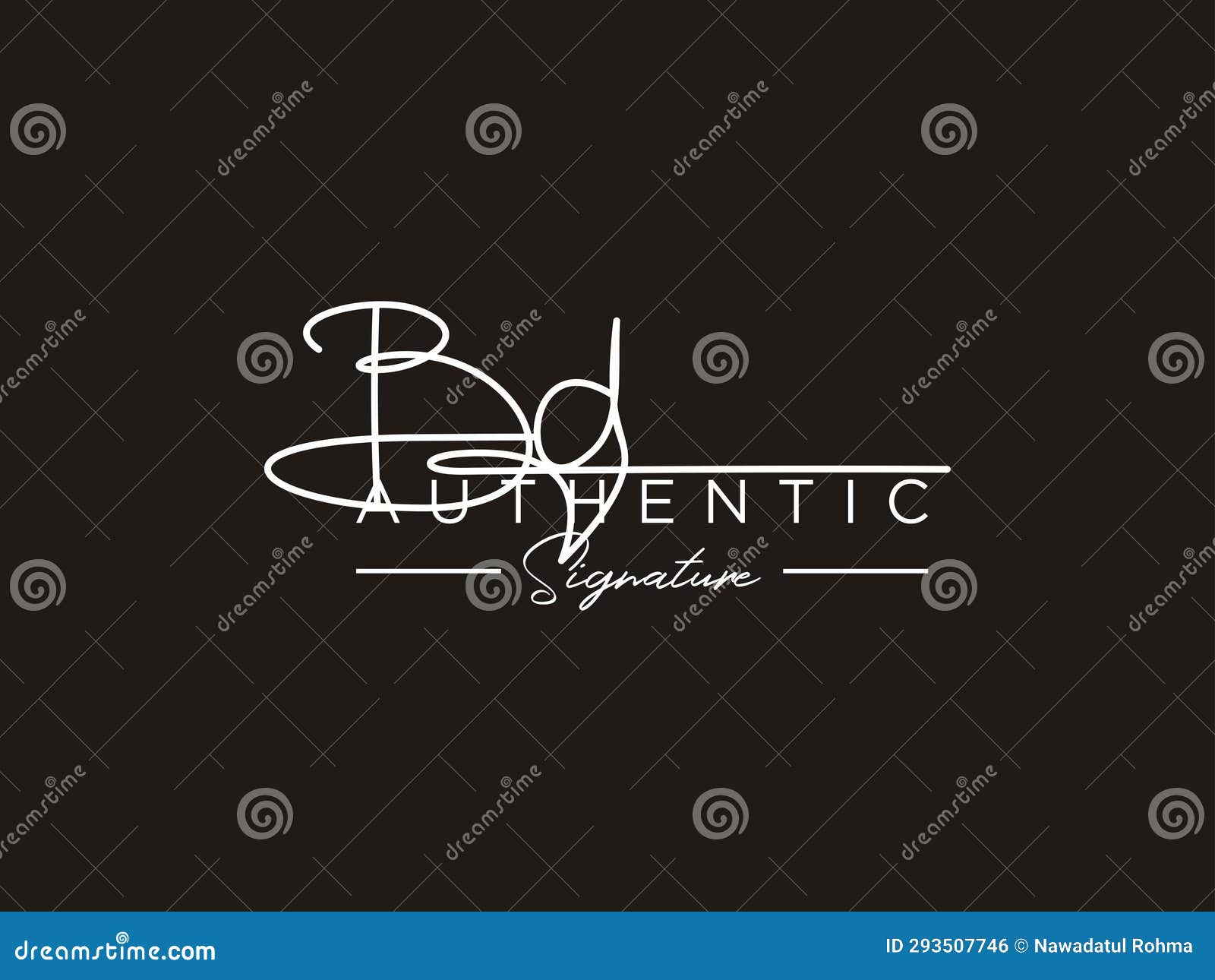 Letter BD Signature Logo Template Vector Stock Vector - Illustration of ...