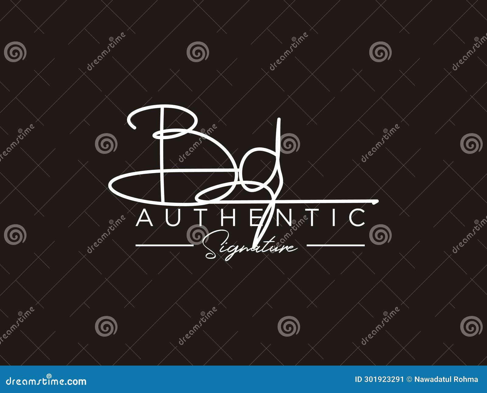 Letter BD Signature Logo Template Vector Stock Vector - Illustration of ...