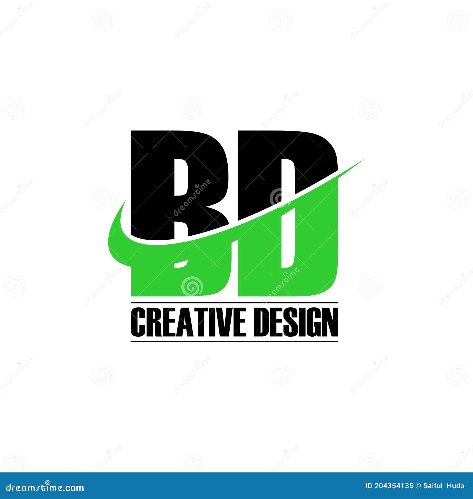 Letter BD Simple Monogram Logo Icon Design. Stock Vector - Illustration ...