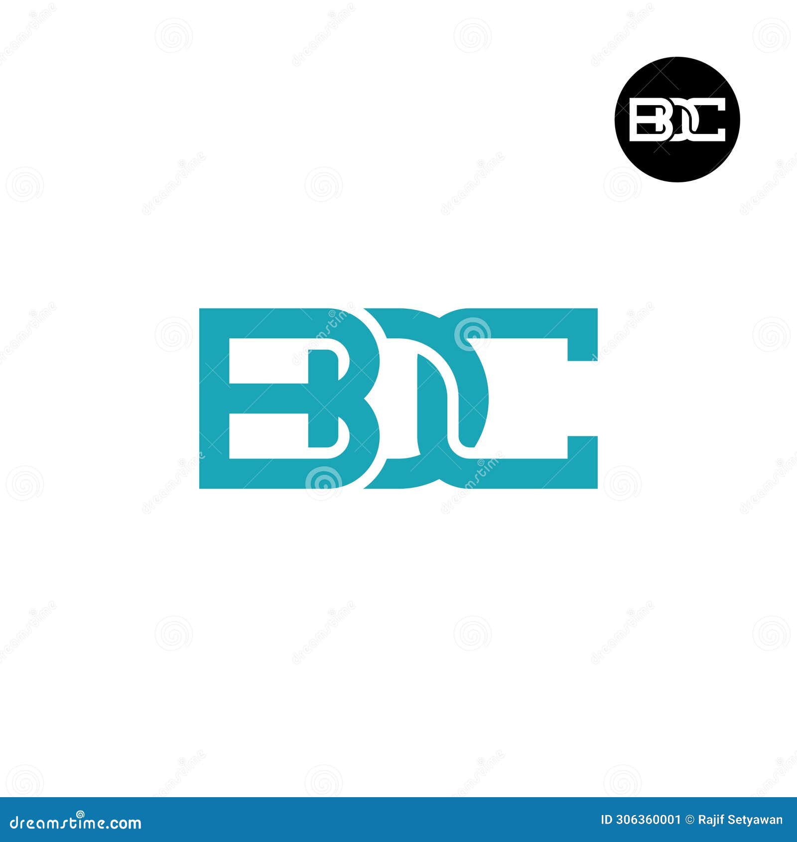 Letter BDC Monogram Logo Design Stock Vector - Illustration of ...