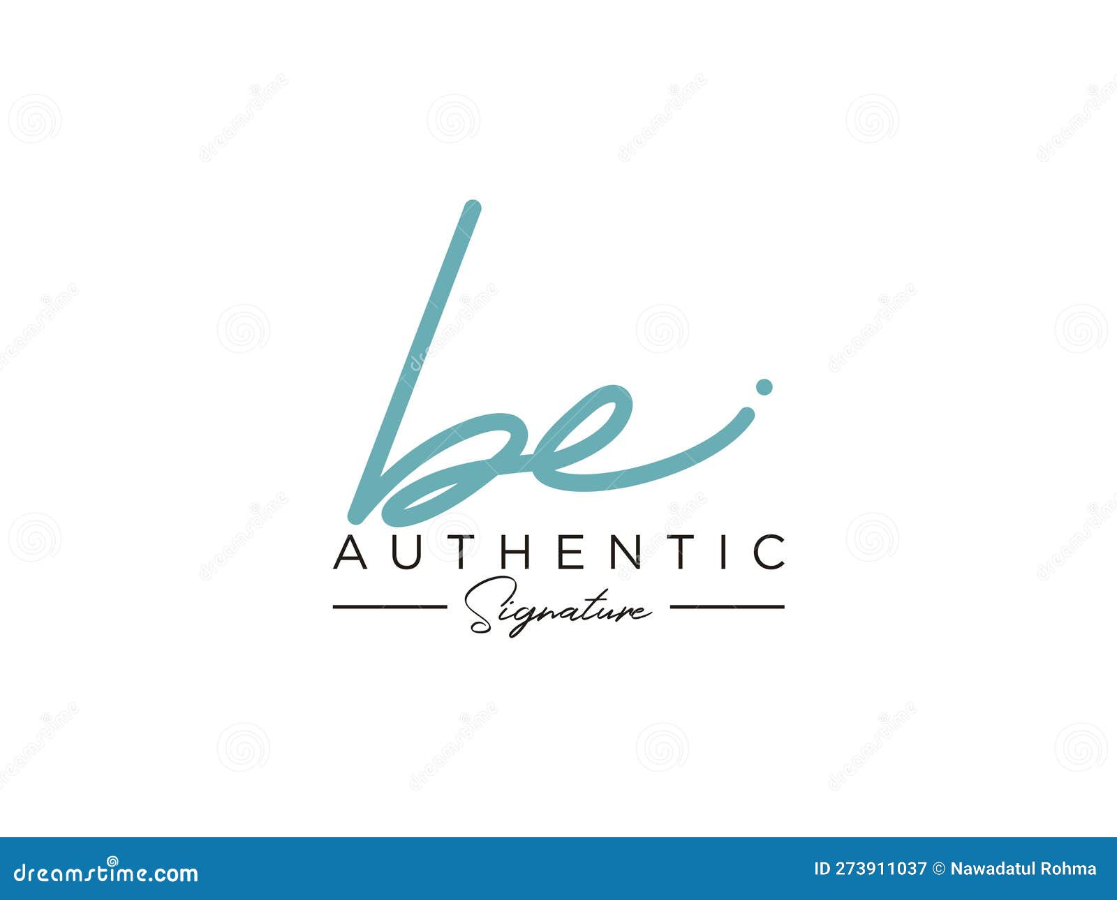 Letter BE Signature Logo Template Vector Stock Vector - Illustration of ...