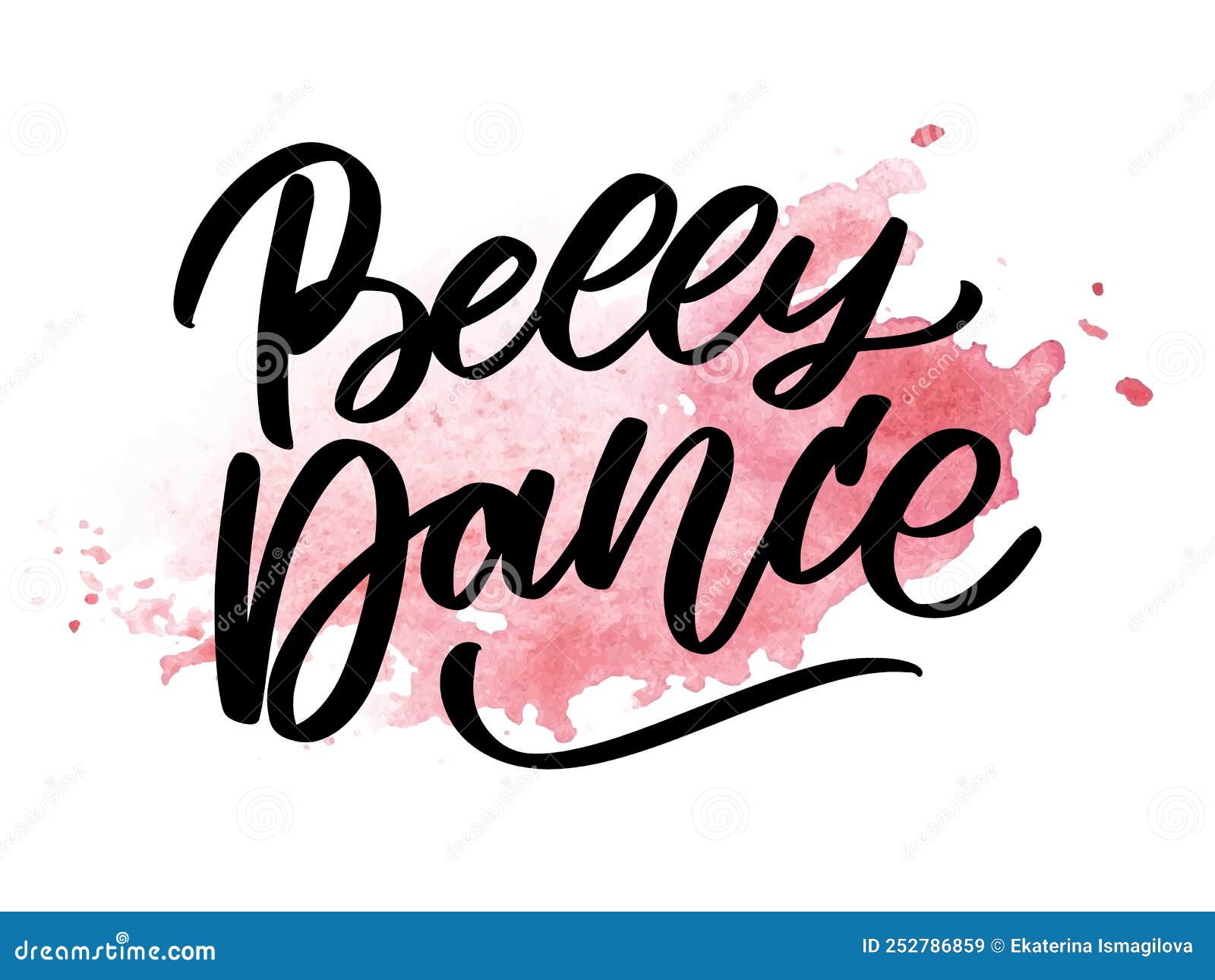 Letter Belly Dance Lettering Composition for Your Logo Stock Vector ...