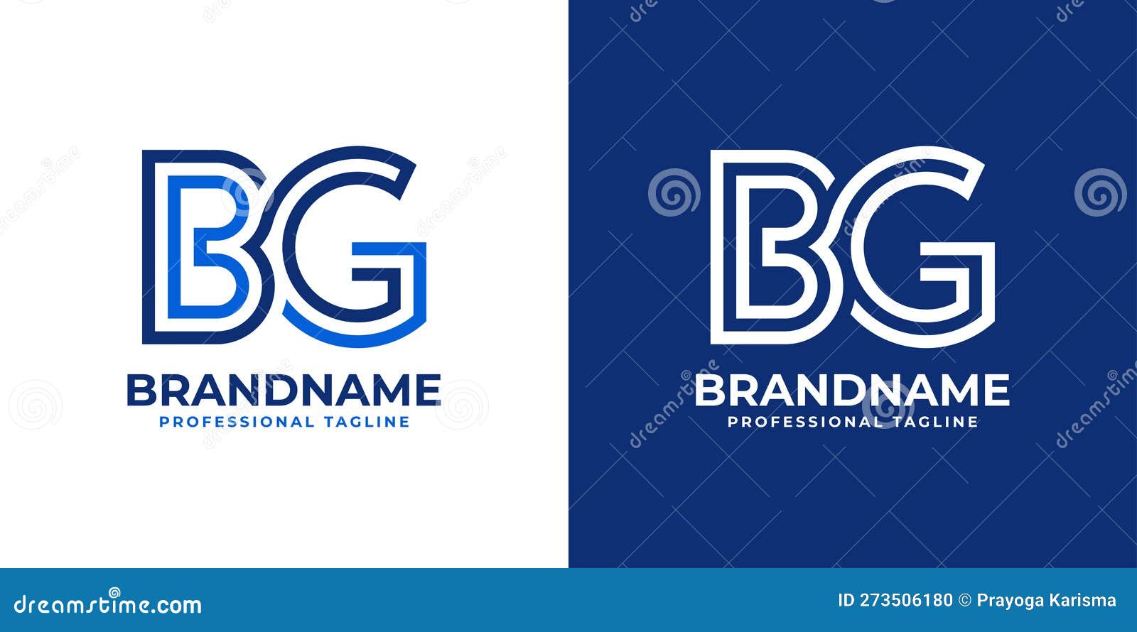 Letter BG Line Monogram Logo, Suitable for Any Business with BG or GB ...