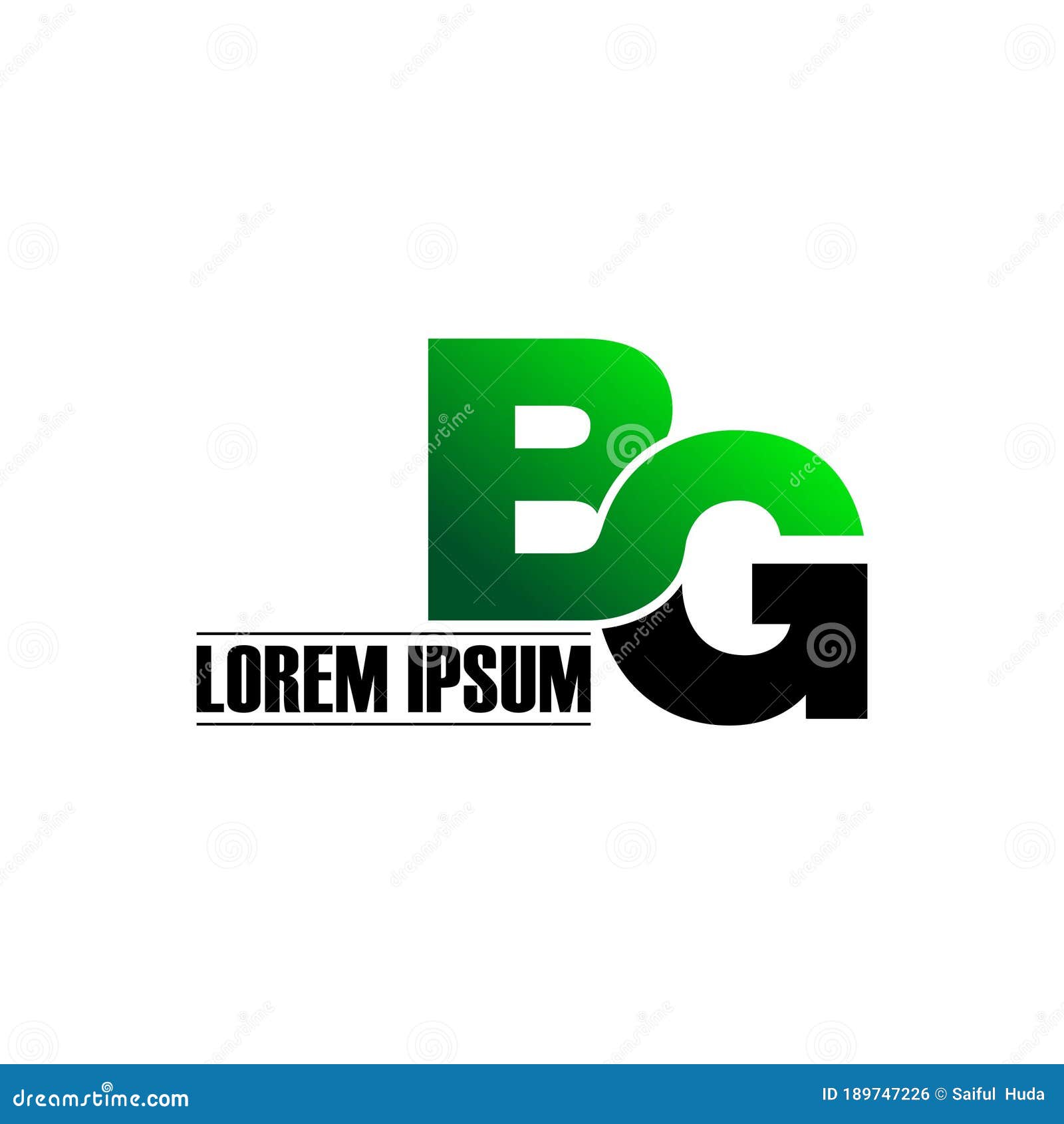 Letter BG Monogram Logo Icon Design Vector. Stock Vector - Illustration ...