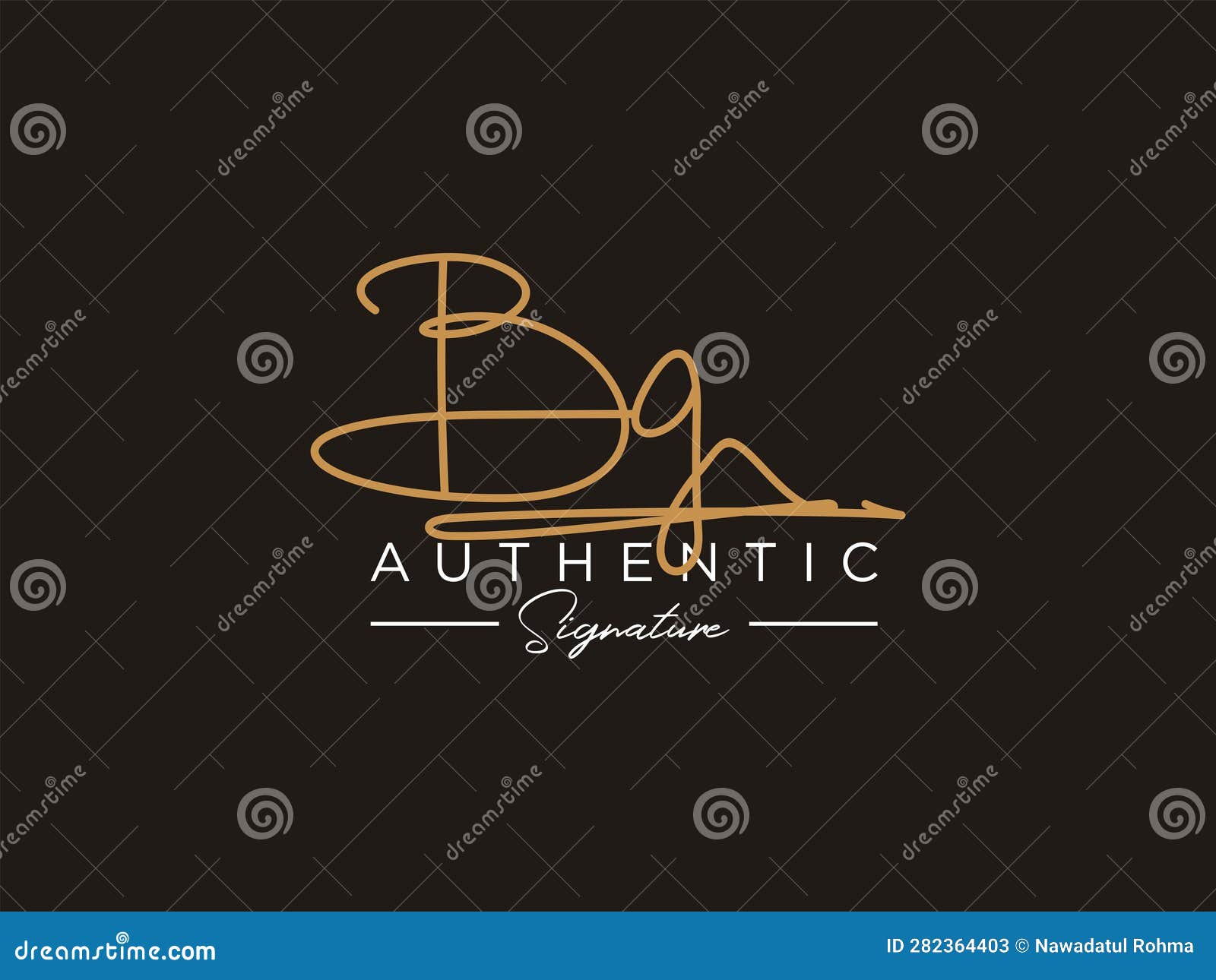 Letter BG Signature Logo Template Vector Stock Vector - Illustration of ...