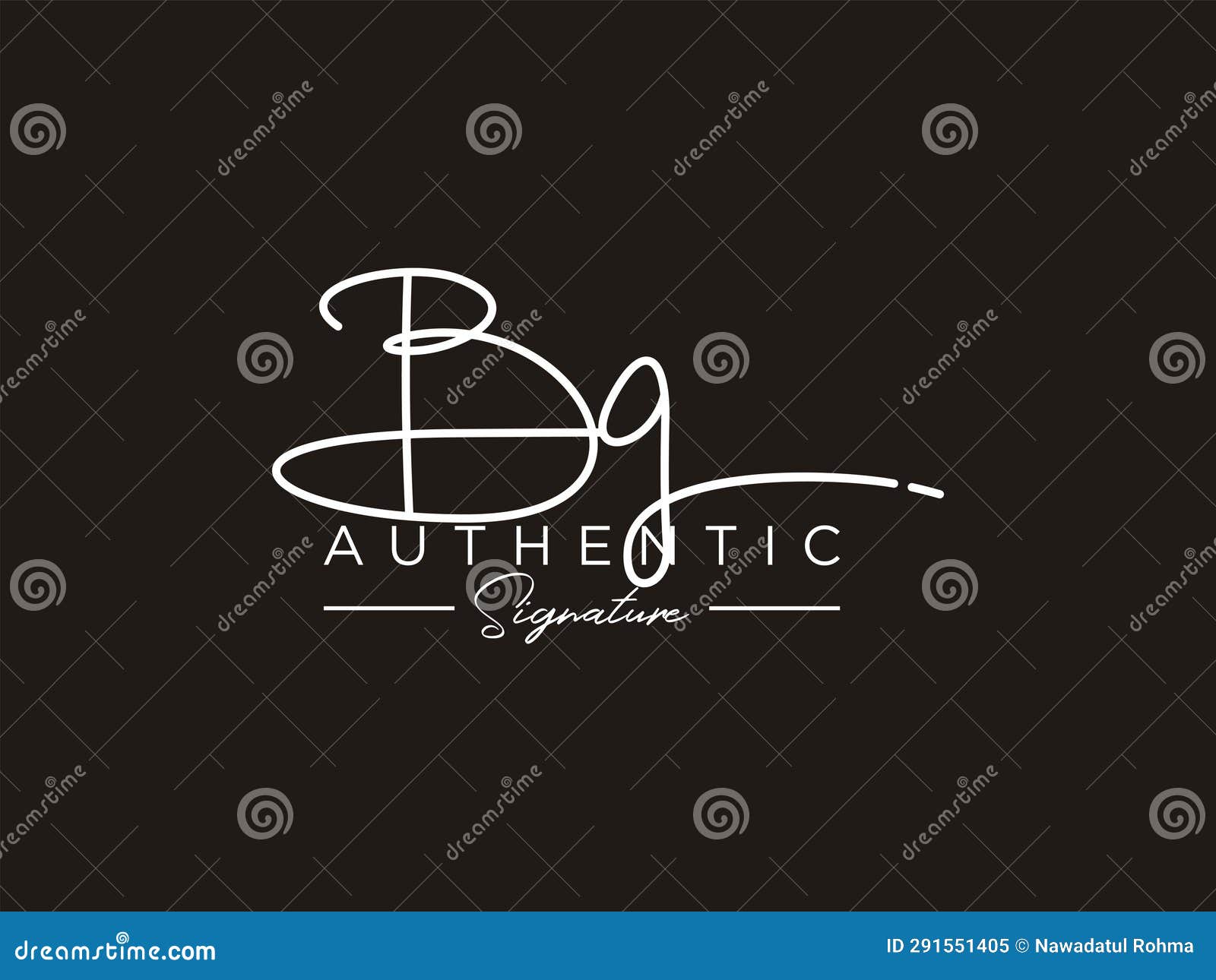 Letter BG Signature Logo Template Vector Stock Vector - Illustration of ...
