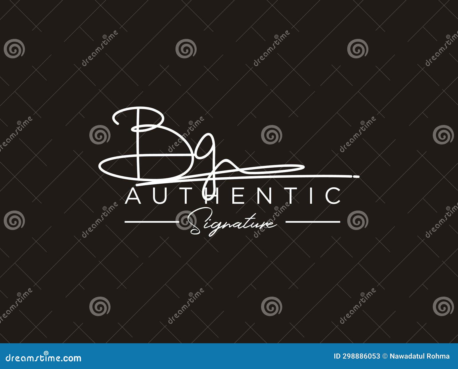Letter BG Signature Logo Template Vector Stock Vector - Illustration of ...