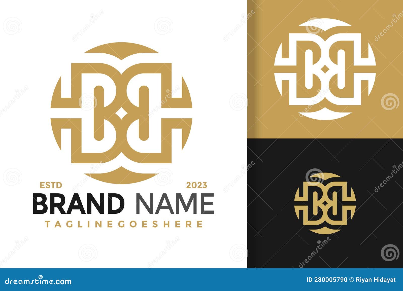 Letter BHB Unique Monogram Logo Vector Icon Illustration Stock Vector ...