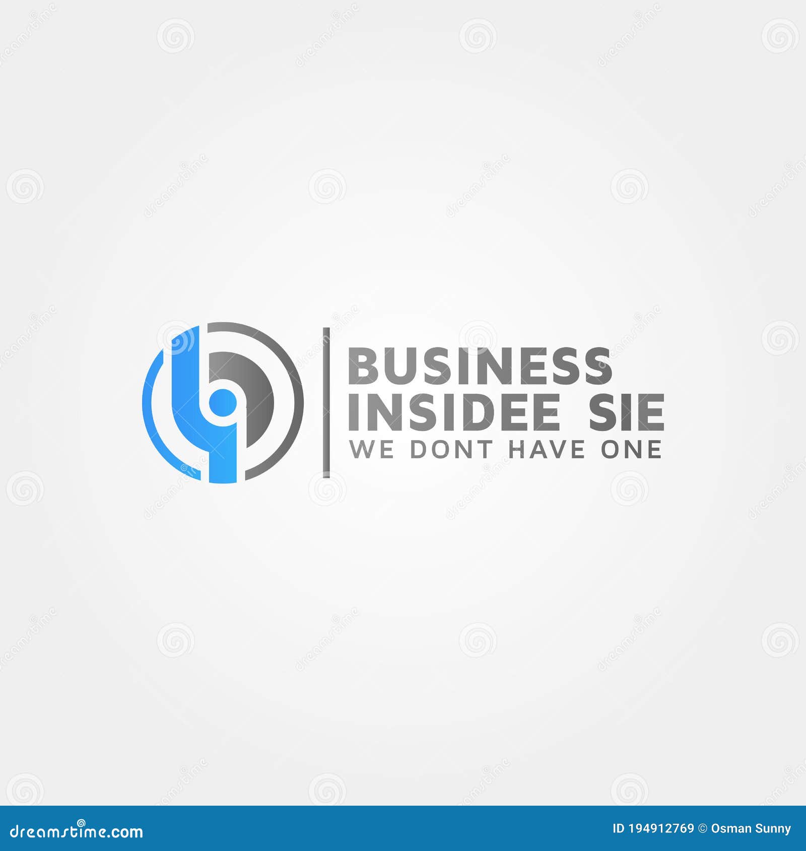Letter Bi Logo Design Sjabloon Idee Vector Illustratie - Illustration ...