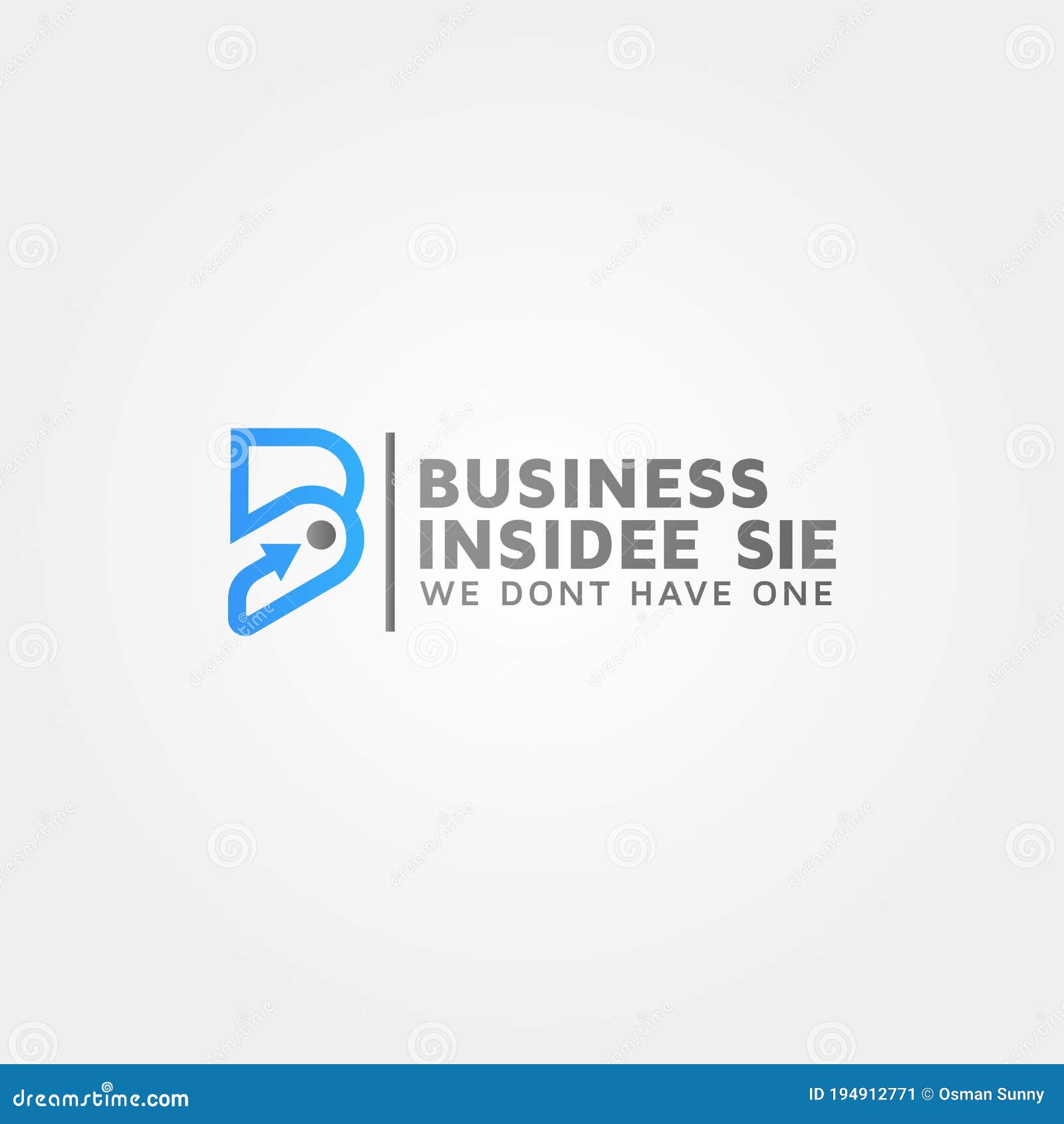 Letter Bi Vector Logo Design Template. Stock Vector - Illustration of ...