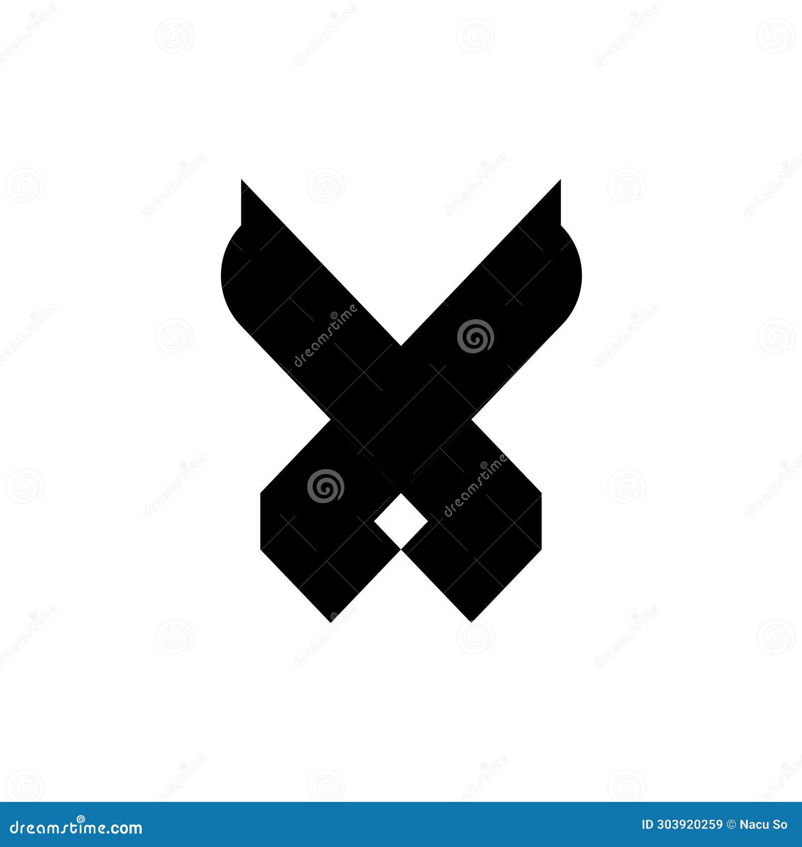 Letter x bird logo stock vector. Illustration of modern - 303920259