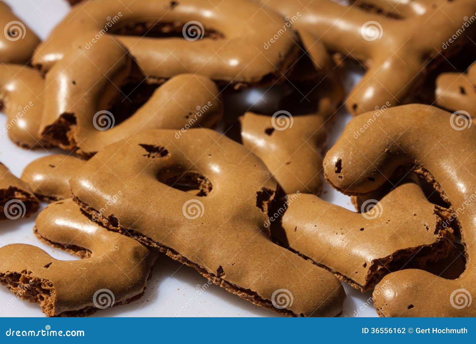Letter Biscuits And Desserts Spelling Out In Words `tea Break`, `coffee ...