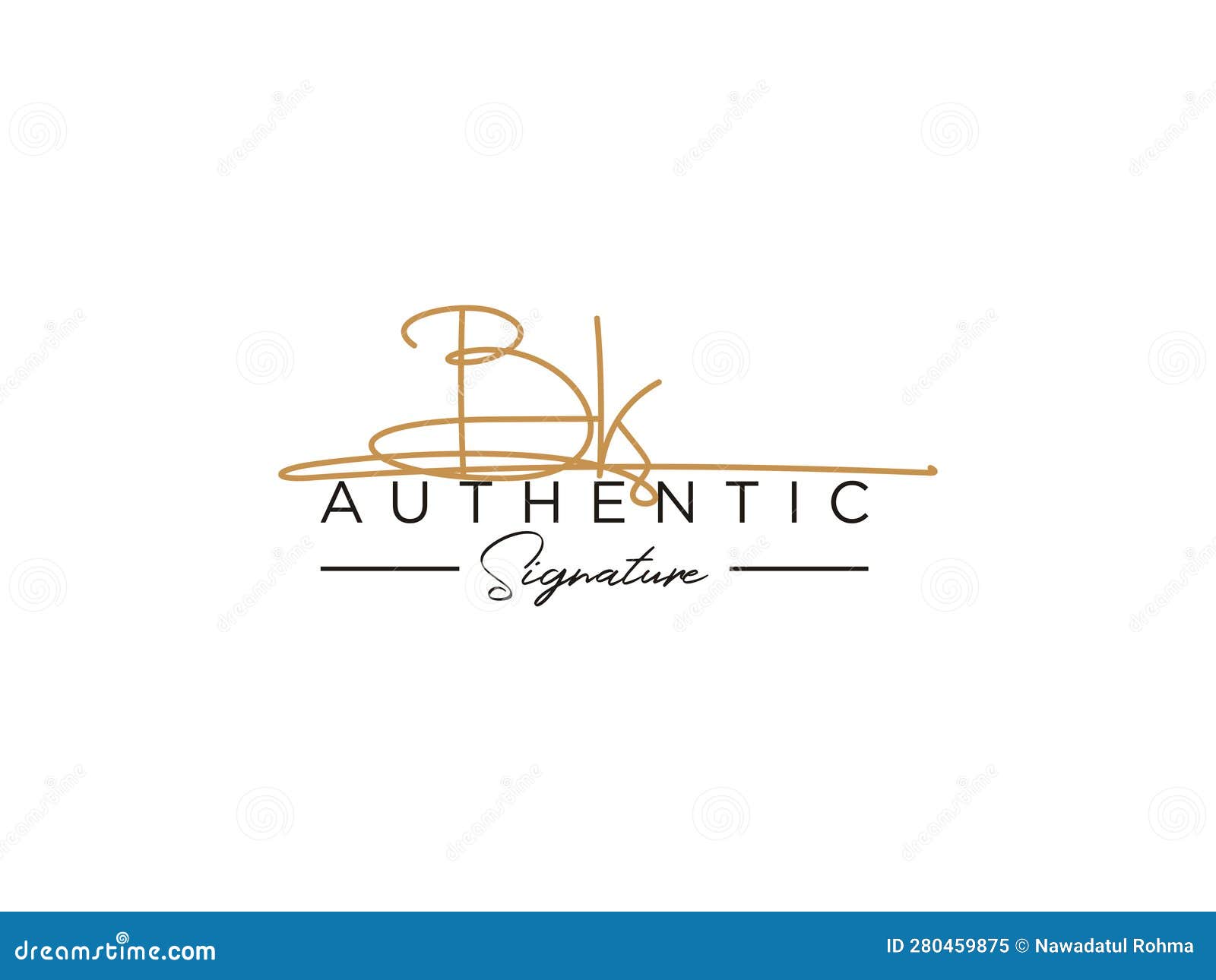 Letter BK Signature Logo Template Vector Stock Vector - Illustration of ...