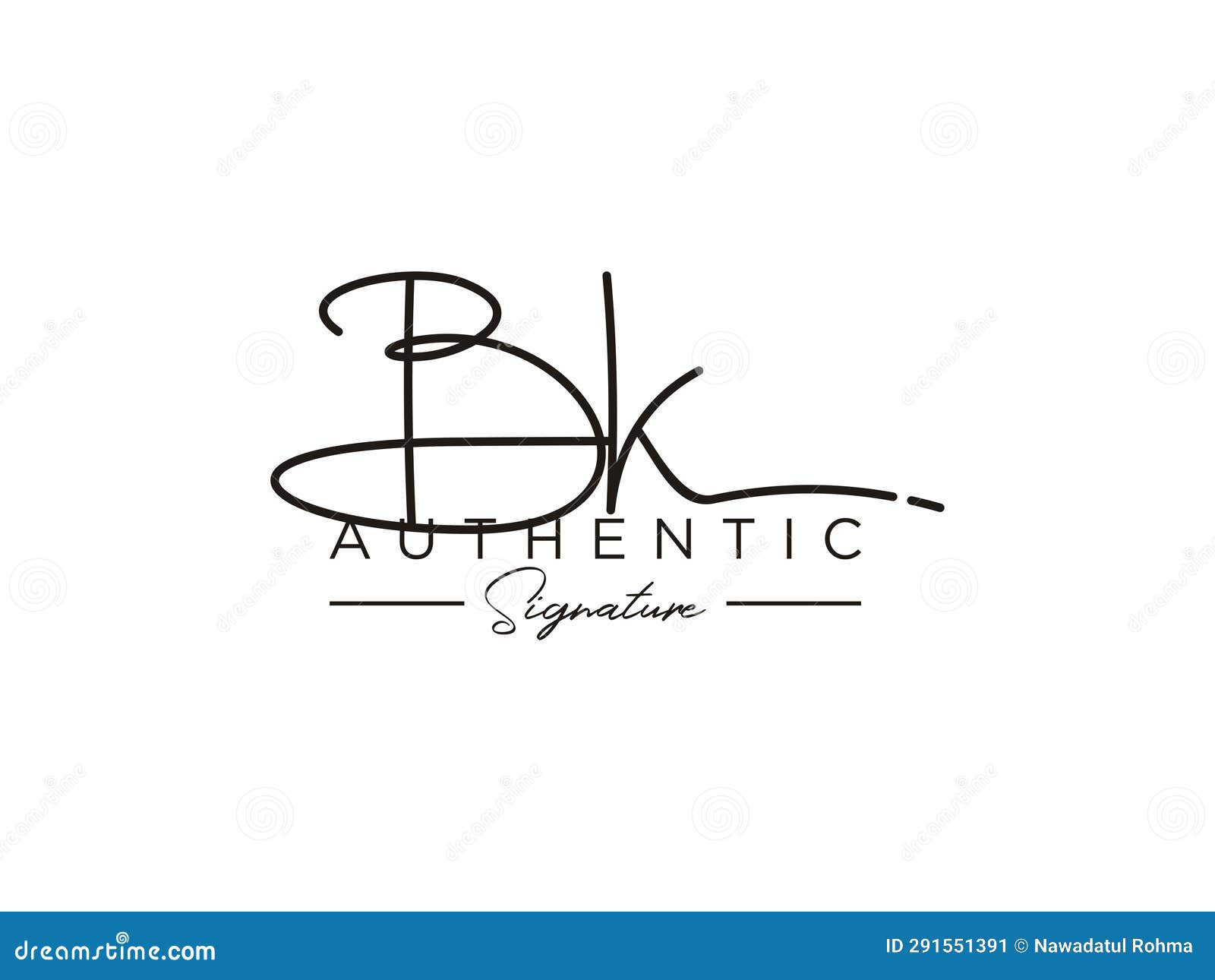 Letter BK Signature Logo Template Vector Stock Vector - Illustration of ...
