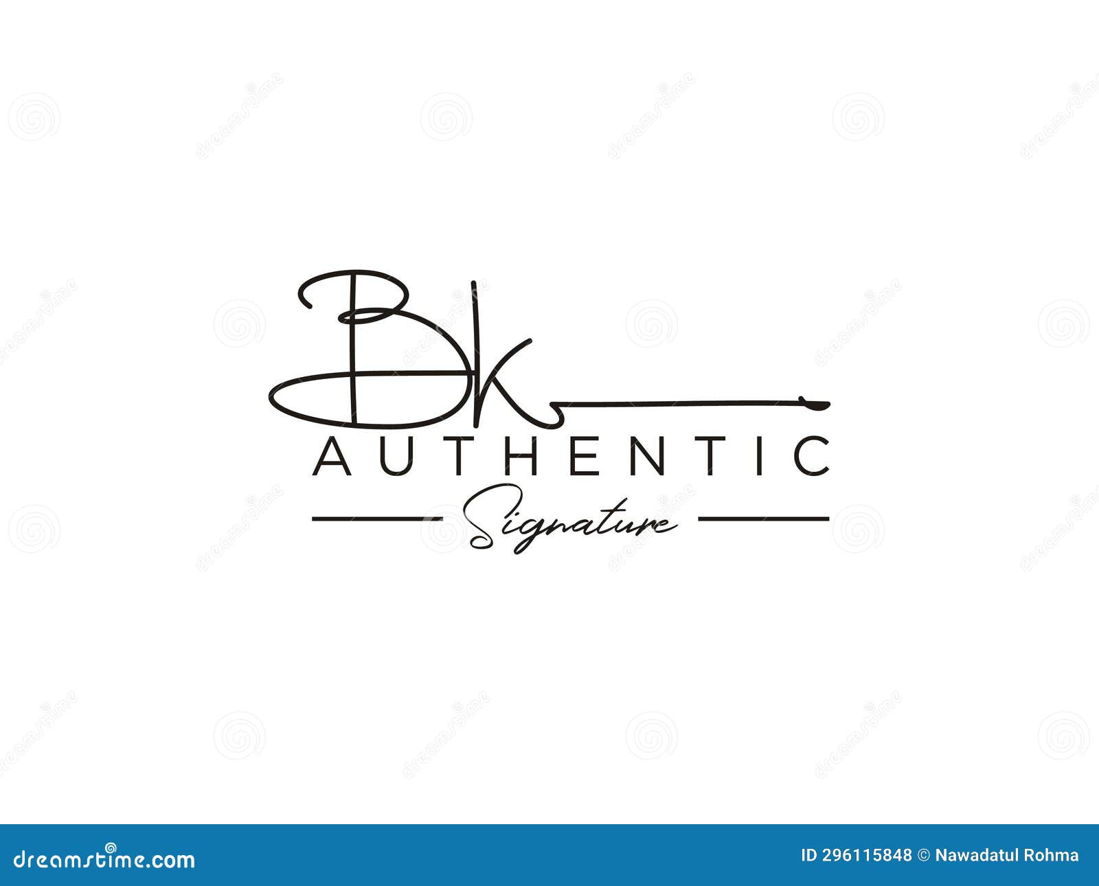 Letter BK Signature Logo Template Vector Stock Vector - Illustration of ...