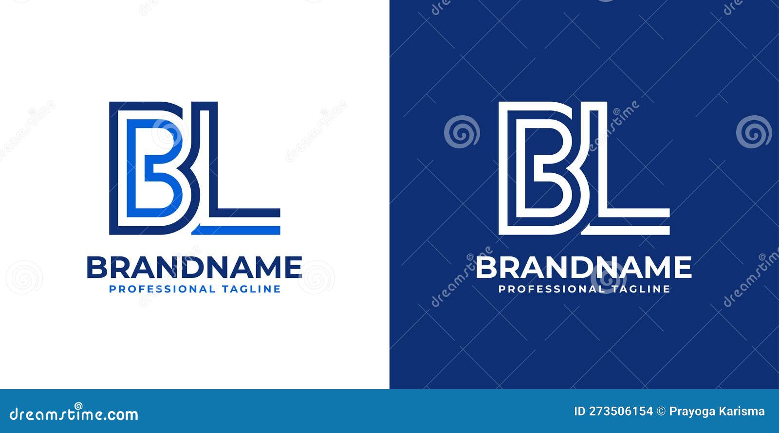 Letter BL Line Monogram Logo, Suitable for Any Business with BL or LB ...