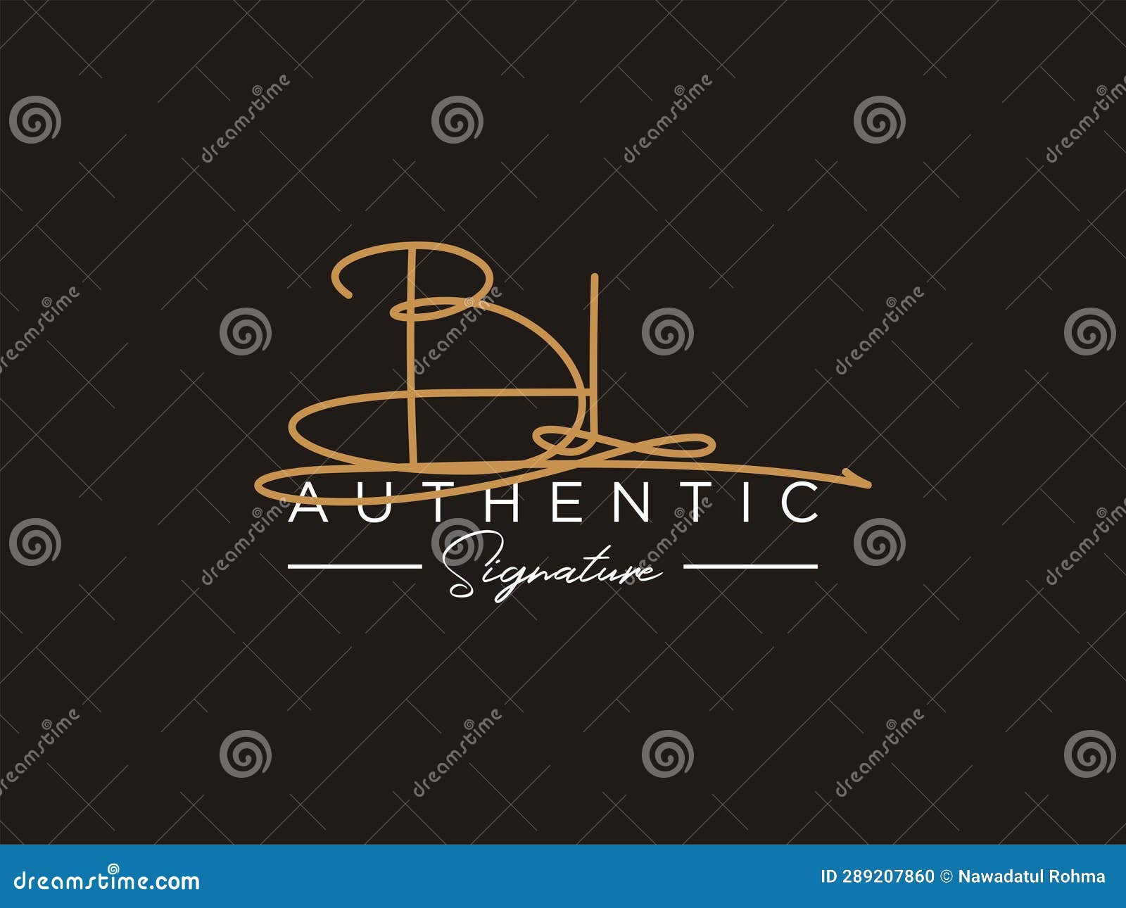 Letter BL Signature Logo Template Vector Stock Vector - Illustration of ...