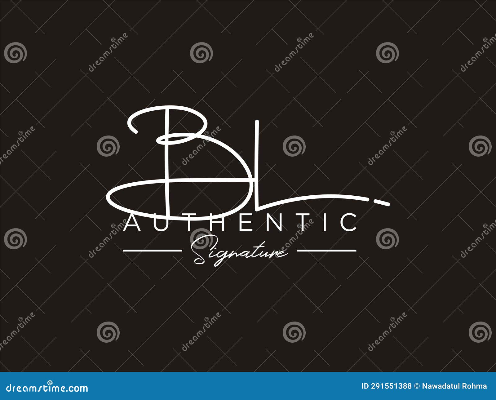 Letter BL Signature Logo Template Vector Stock Vector - Illustration of ...