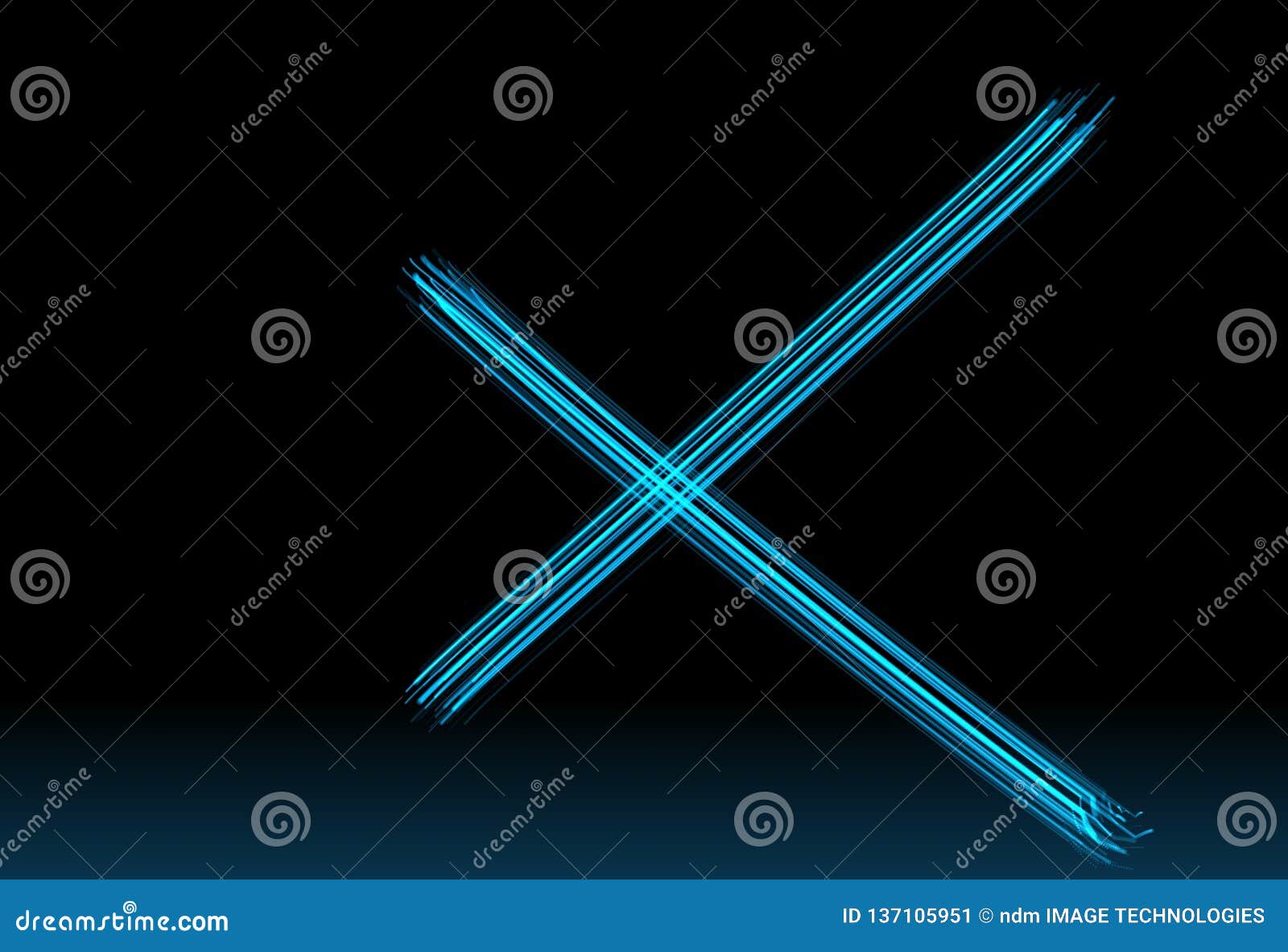 Letter X in Black Background Stock Illustration - Illustration of night ...