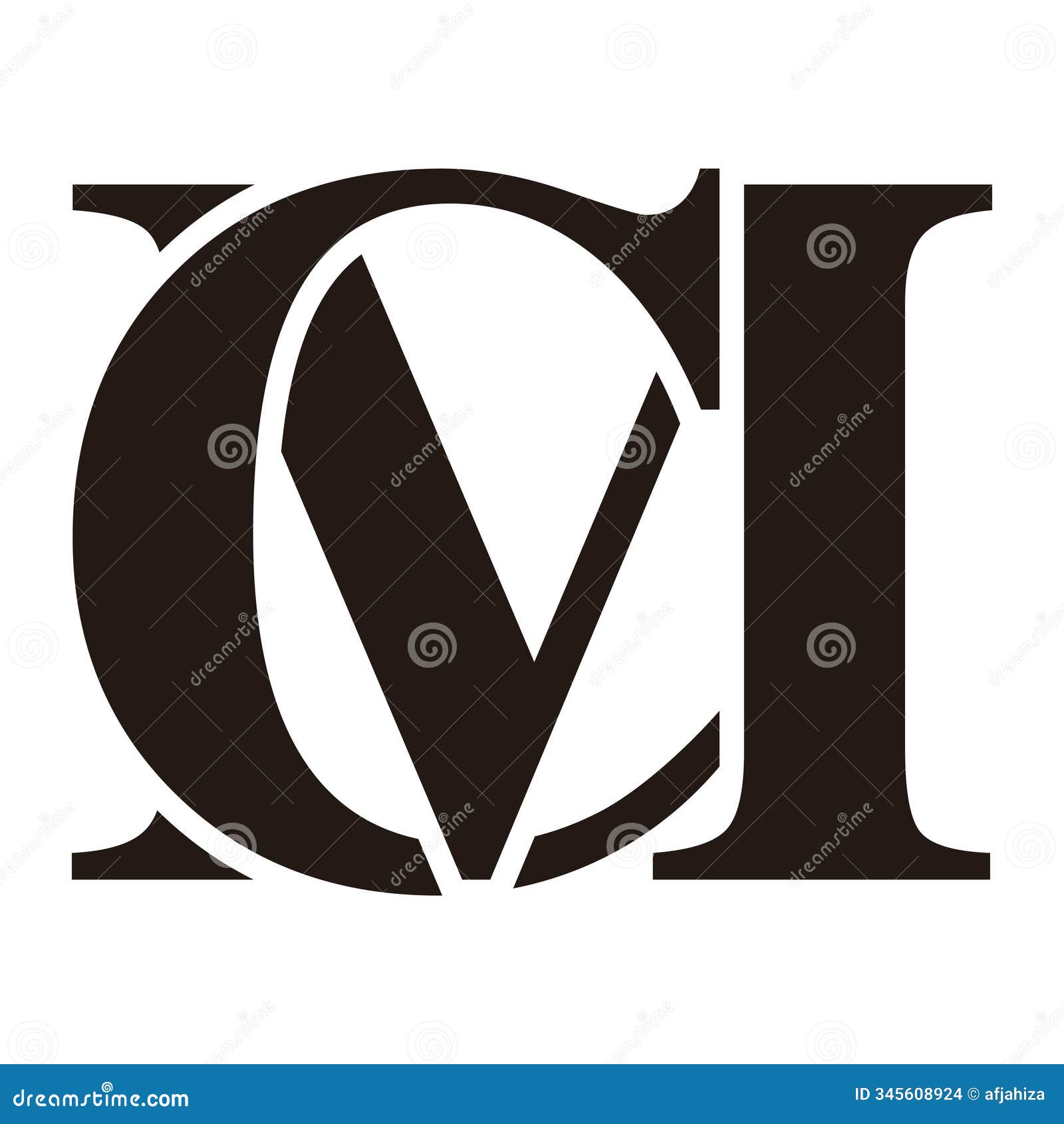 MV Letter Black Logo Icon Template 1 Vector Illustration ...
