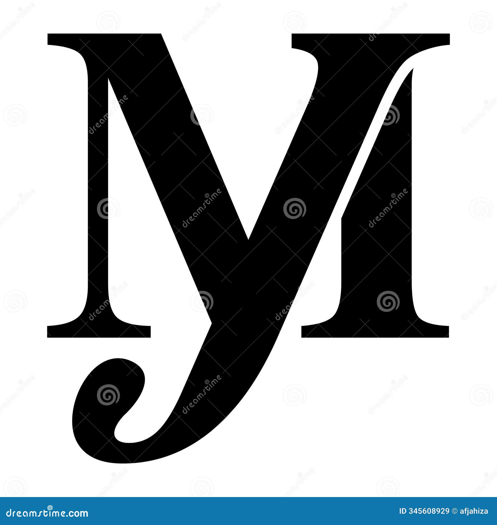 MV Letter Black Logo Icon Template 1 Vector Illustration ...