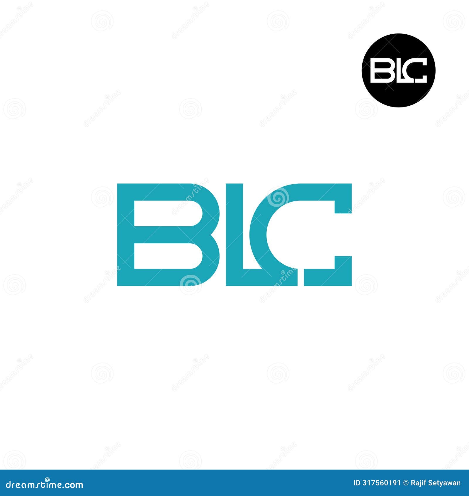 Letter BLC Monogram Logo Design Stock Illustration - Illustration of ...
