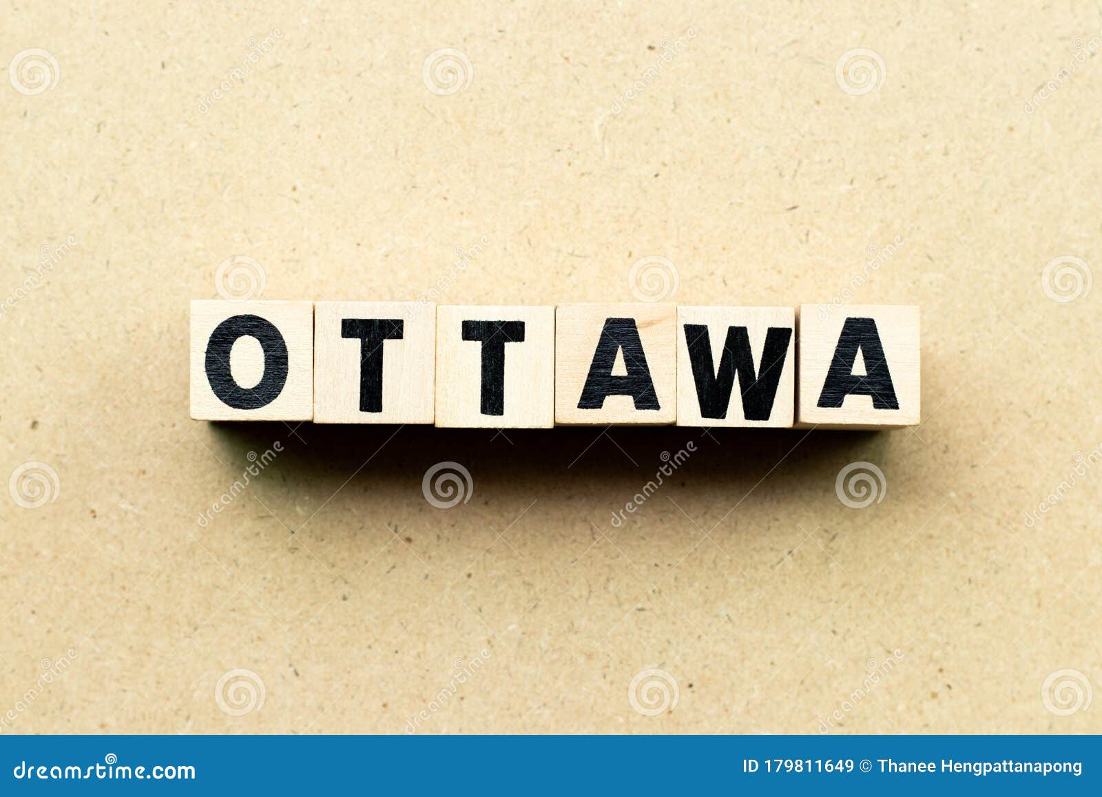 Letter Block in Word Ottawa on Wood Background Stock Image - Image of ...