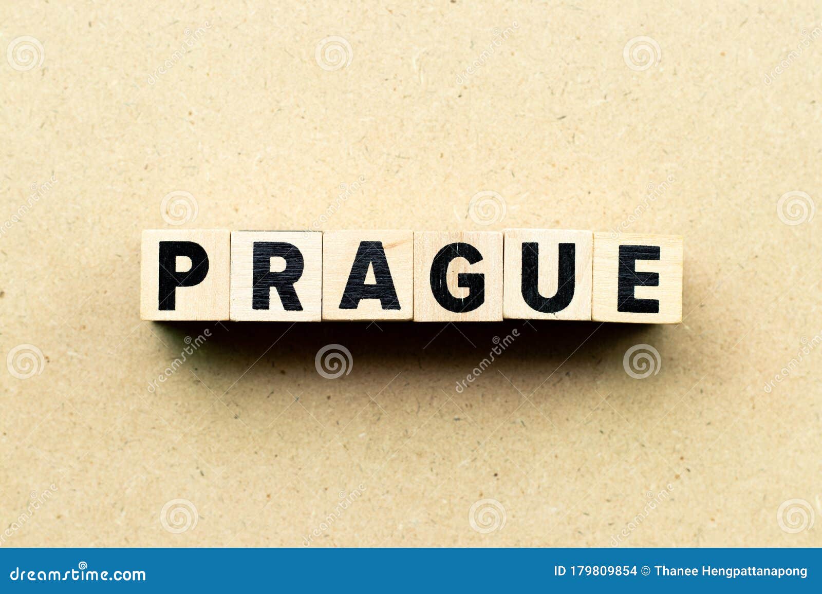 Letter Block in Word Prague on Wood Background Stock Photo - Image of ...