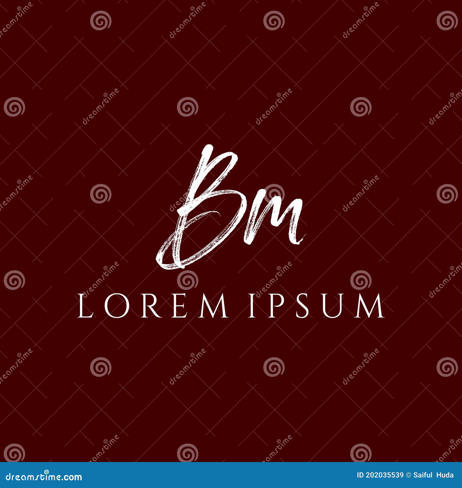 Letter BM Simple Monogram Logo Icon Design. Stock Vector - Illustration ...