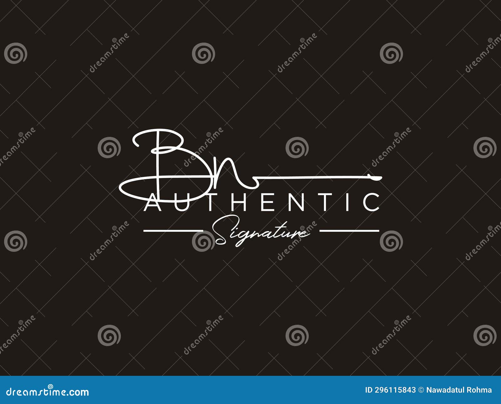 Letter BN Signature Logo Template Vector Stock Vector - Illustration of ...