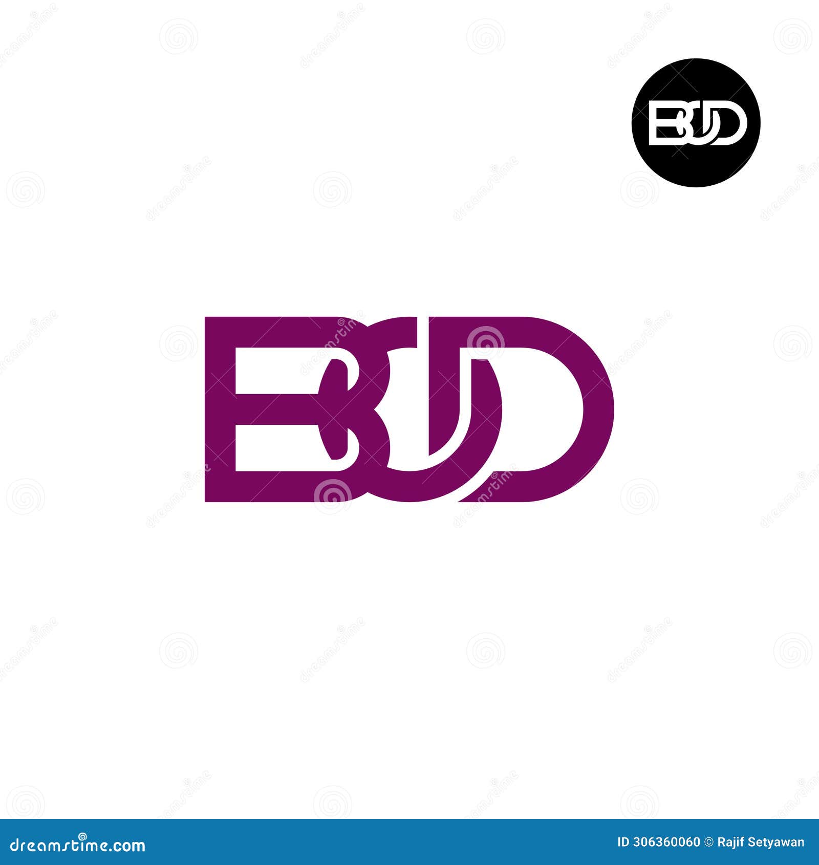 Letter BOD Monogram Logo Design Vector Illustration | CartoonDealer.com ...