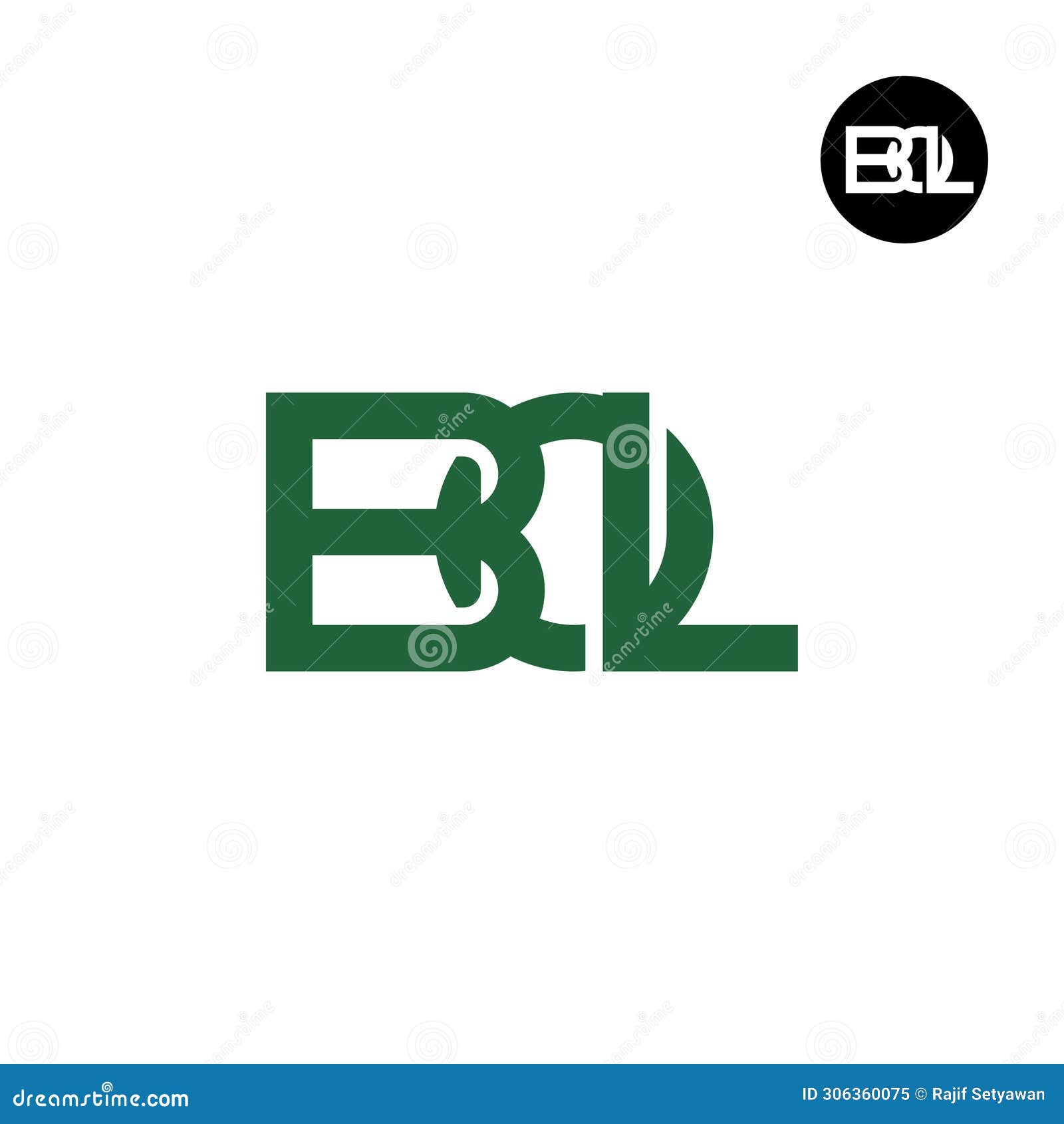 Letter BOL Monogram Logo Design Cartoon Vector | CartoonDealer.com ...