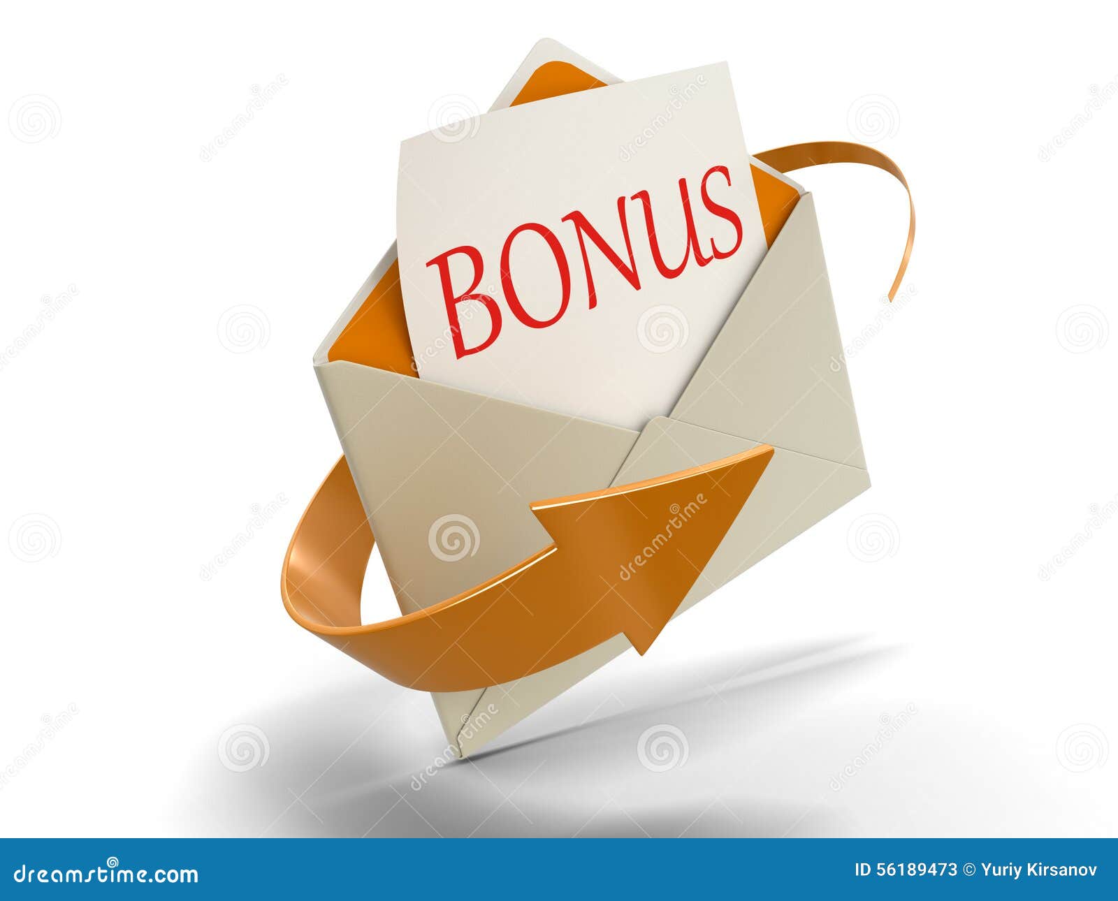 Letter Bonus (clipping Path Included) Stock Illustration - Illustration ...