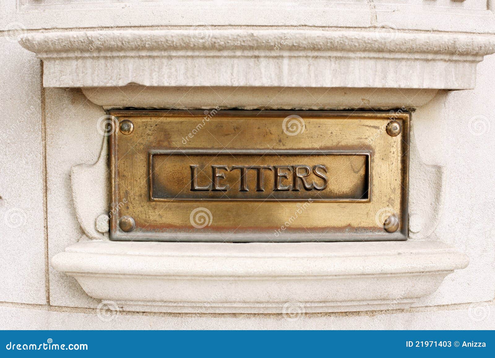 Letter Box stock image. Image of postal, postage, brass - 21971403