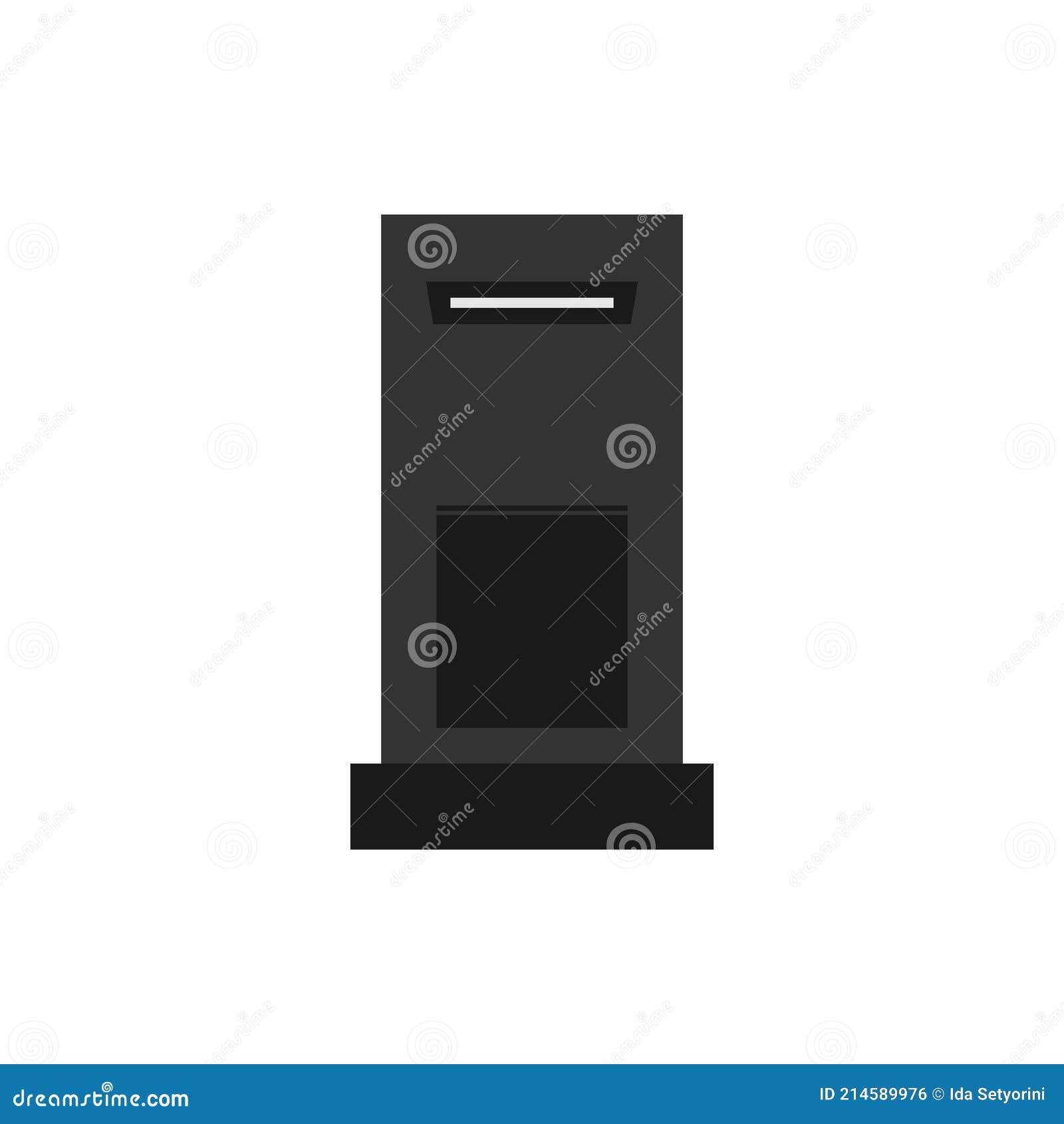 Letter box logo stock illustration. Illustration of cartoon - 214589976