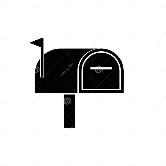 Letter box logo stock illustration. Illustration of send - 214589984