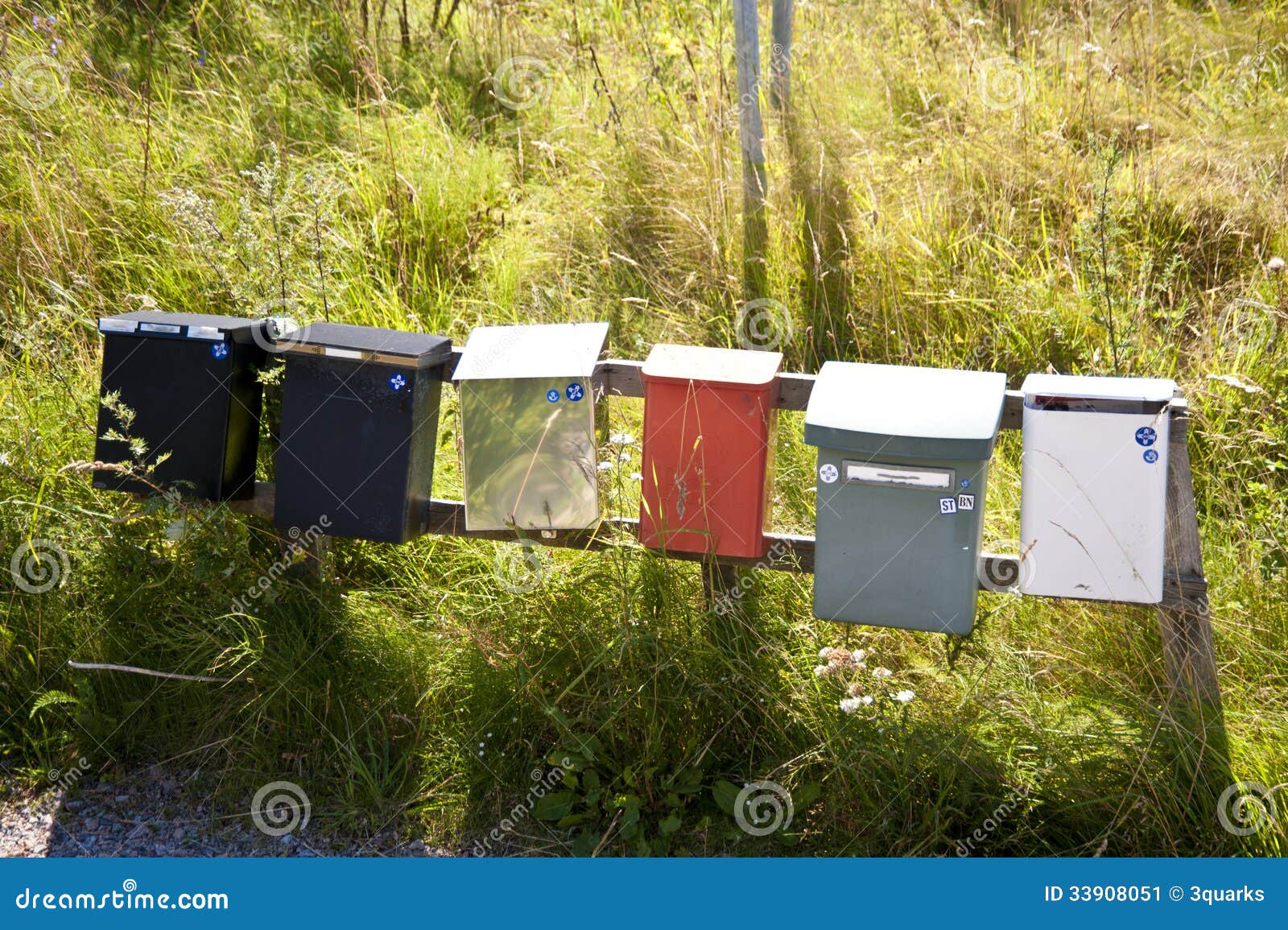 A Row Of Letter Boxes Royalty-Free Stock Image | CartoonDealer.com ...