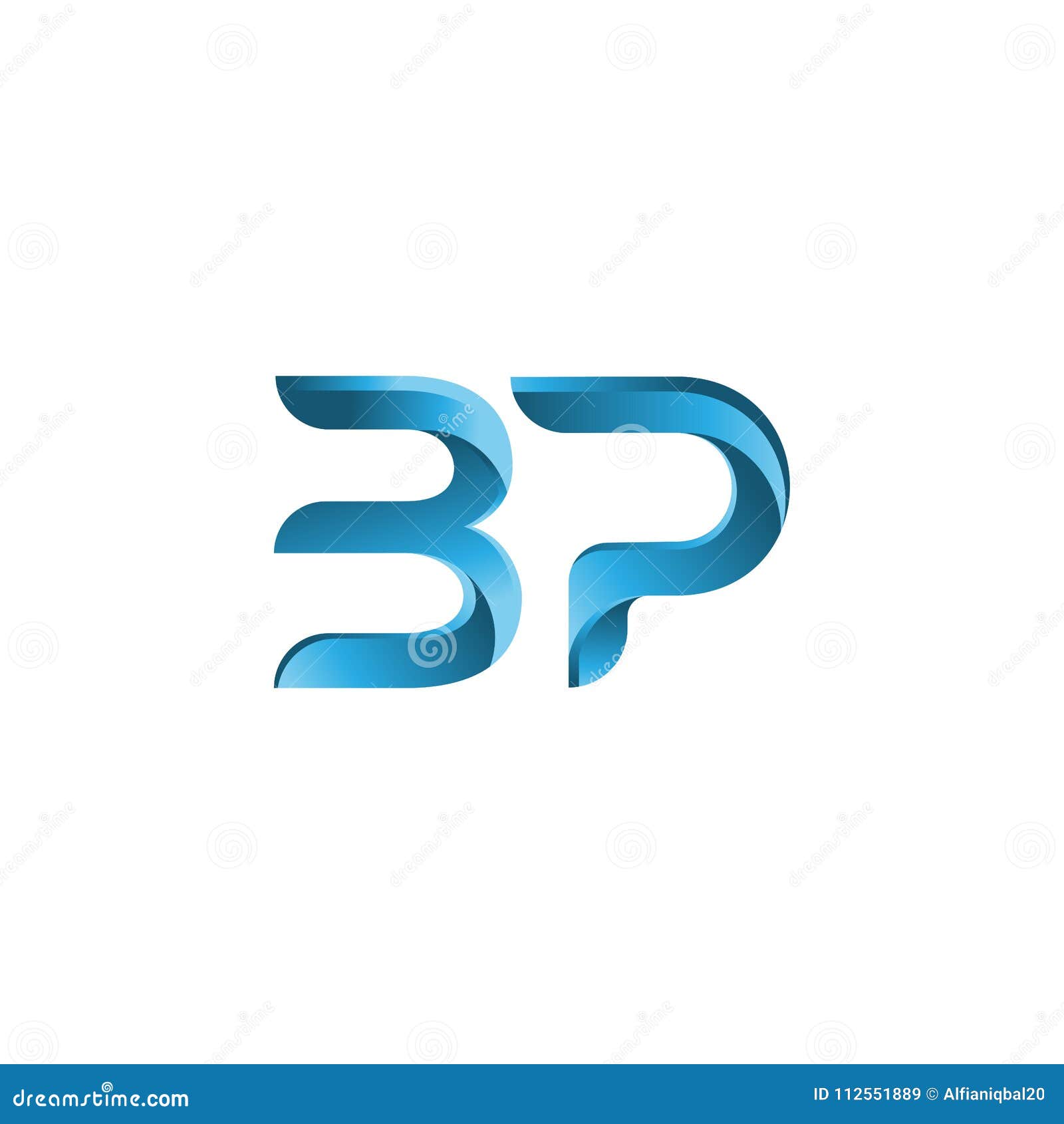 Letter BP Logo Initial Vector Mark. BP, B and P Letter Abstract Vector ...